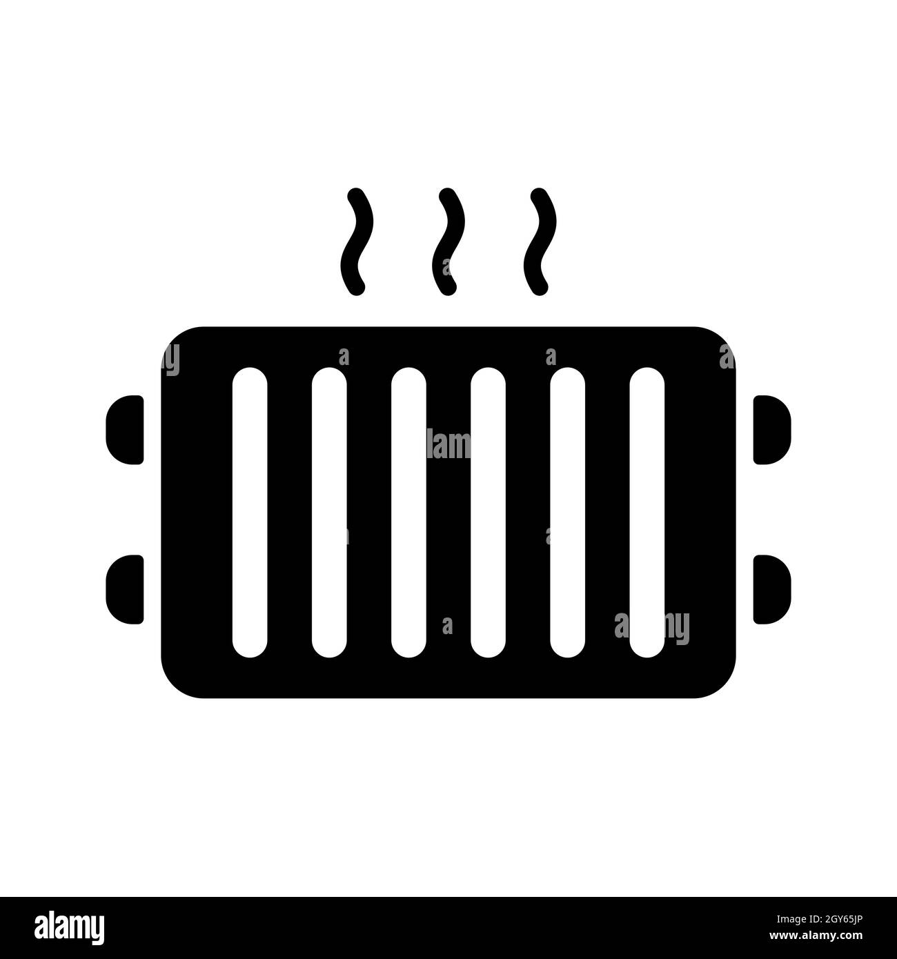 Radiator, heater vector glyph icon. Construction, repair and building ...