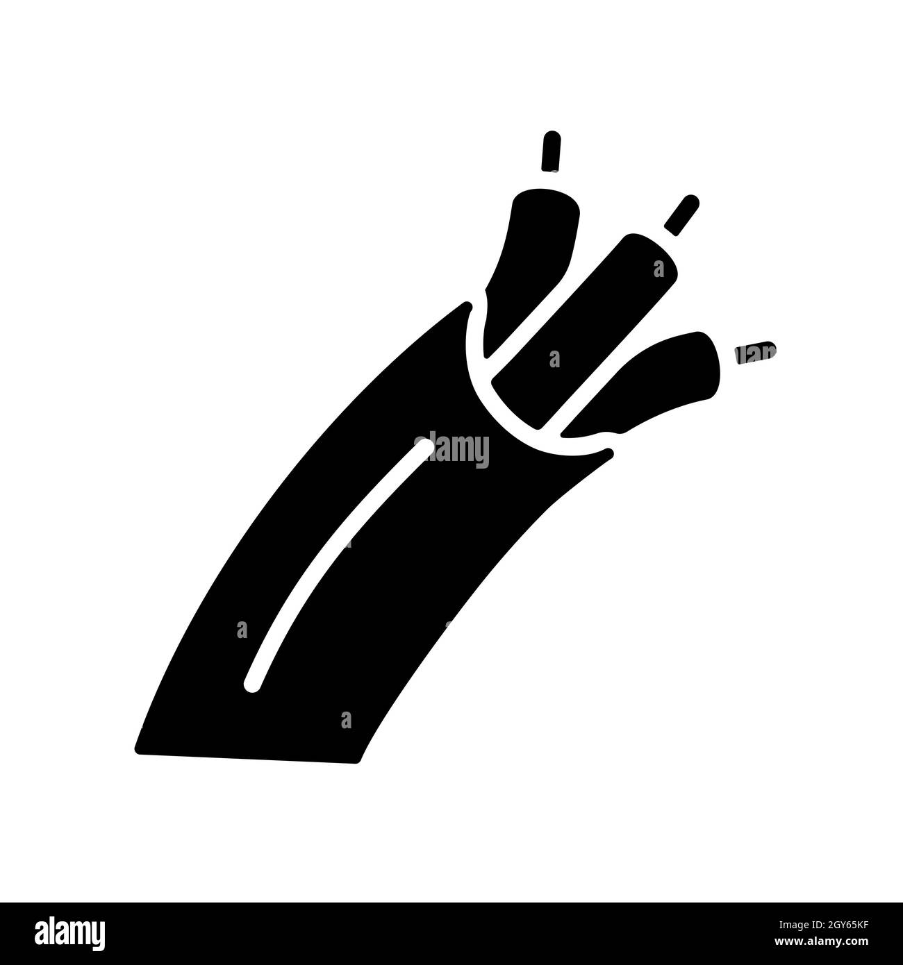 Electric cable vector glyph icon. Construction, repair and building ...