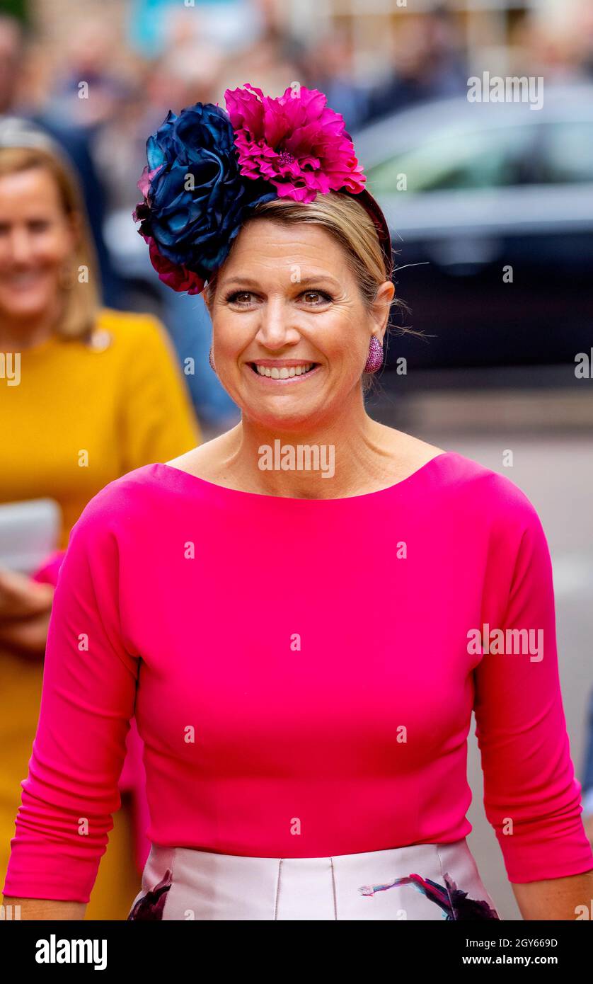 Assen, Netherlands . 07th Oct, 2021. Queen Maxima of The Netherlands ...