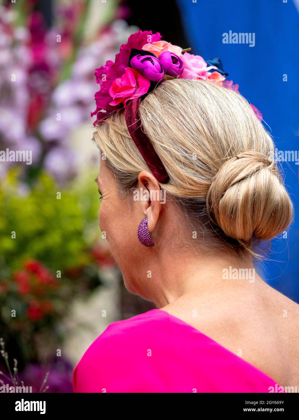 Assen, Netherlands . 07th Oct, 2021. Queen Maxima of The Netherlands ...