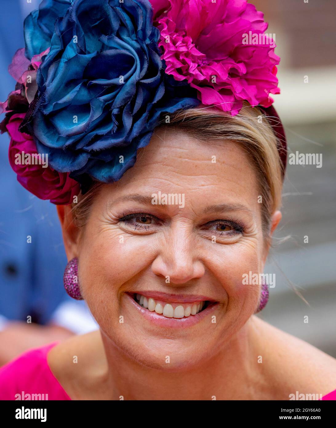 Assen, Netherlands . 07th Oct, 2021. Queen Maxima of The Netherlands ...