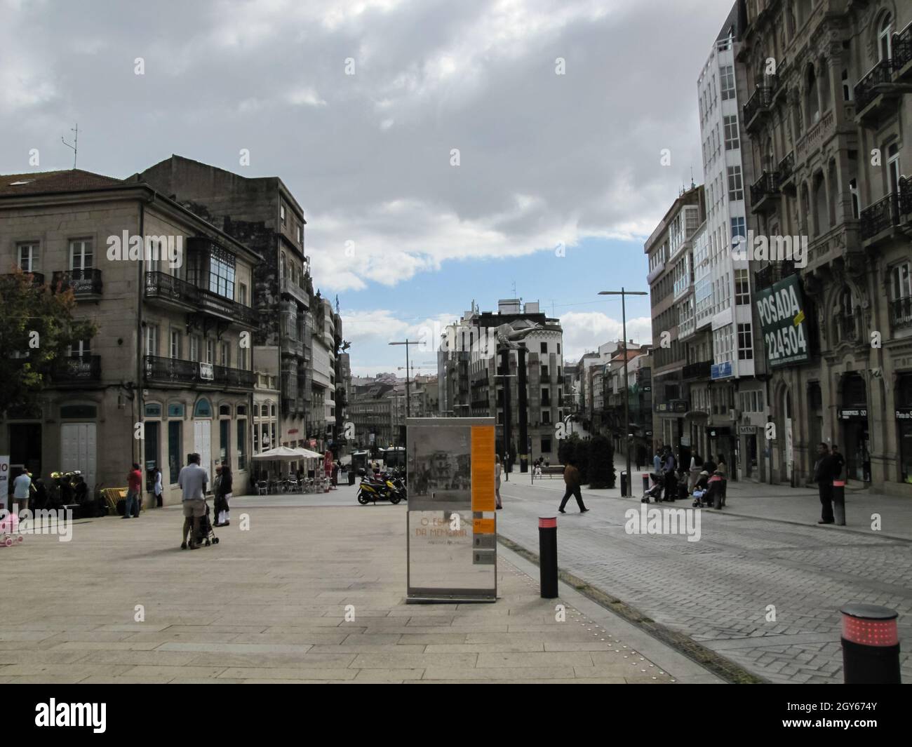 Vigo, Spain - June 12, 2019: Vigo Architecture. Buildings and streets ...