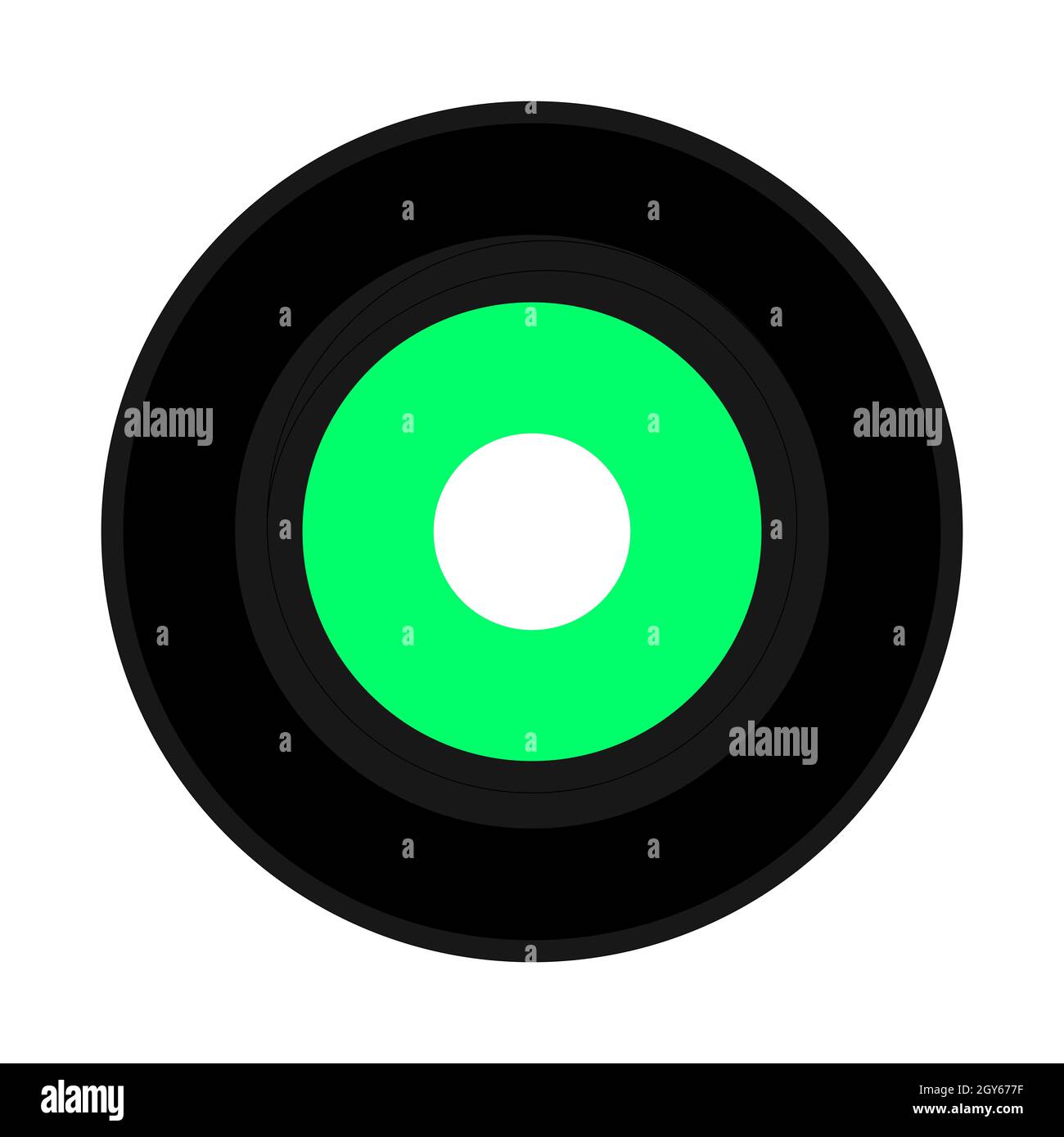 Vinyl record vintage analog music recording medium illustration Stock ...