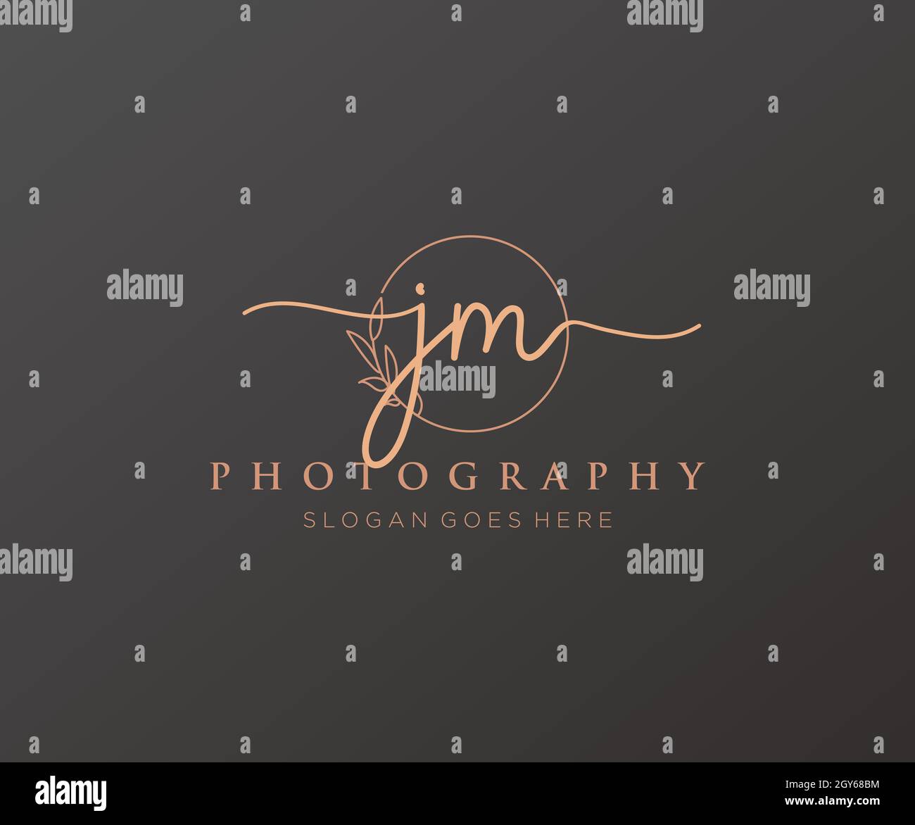 JM feminine logo. Usable for Nature, Salon, Spa, Cosmetic and Beauty ...