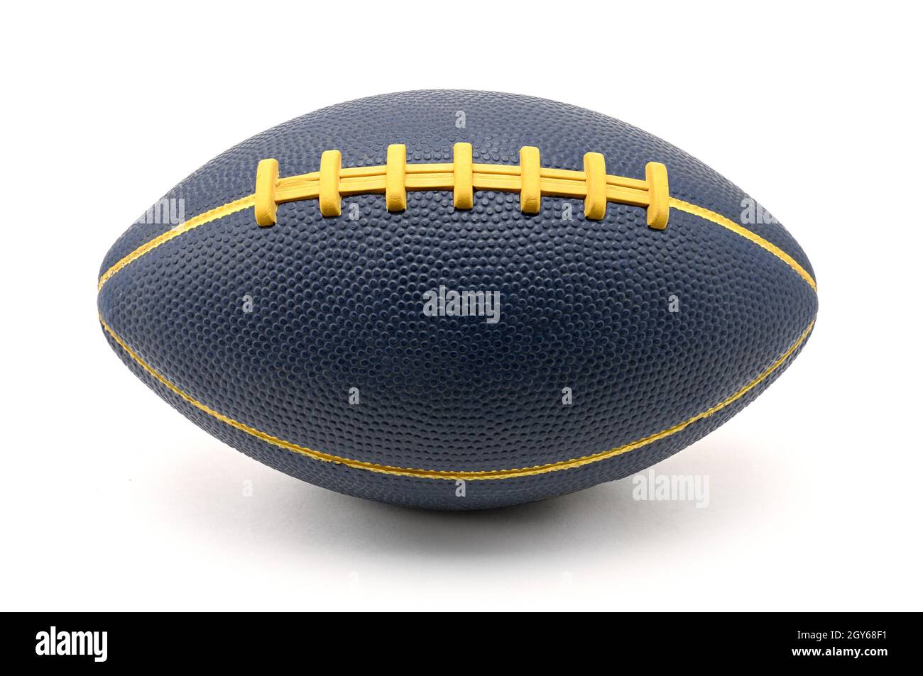 American football and rugby ball on isolated white background Stock ...