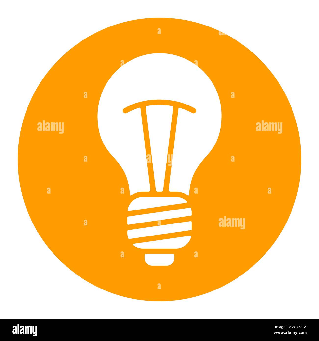 Light Bulb line white glyph icon vector. Idea sign, solution, thinking ...