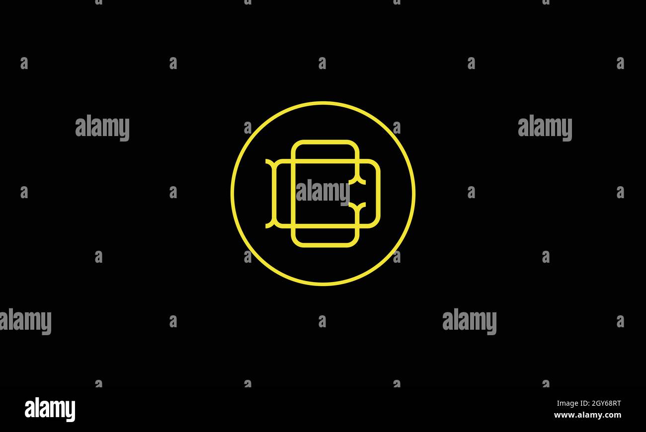 LETTERS DC LOGO DESIGN WITH NEGATIVE SPACE EFFECT FOR ILLUSTRATION USE ...