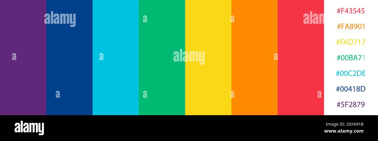 Abstract multicolored rainbow colors, 7 shades, pattern - Vector ...