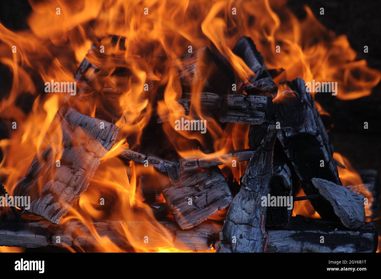 Kindled fire in nature hi-res stock photography and images - Alamy