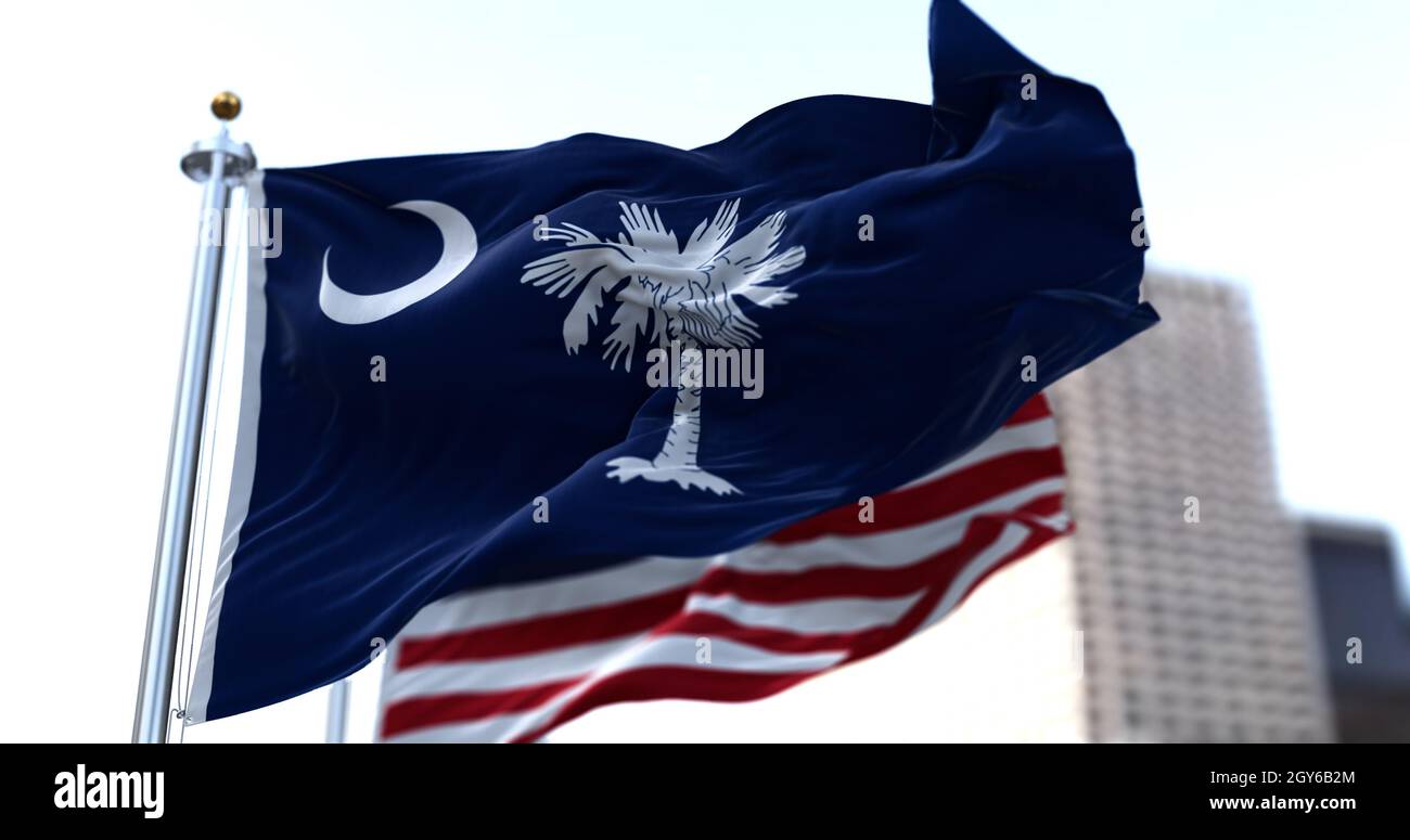 South carolina state flag loop hi-res stock photography and images - Alamy