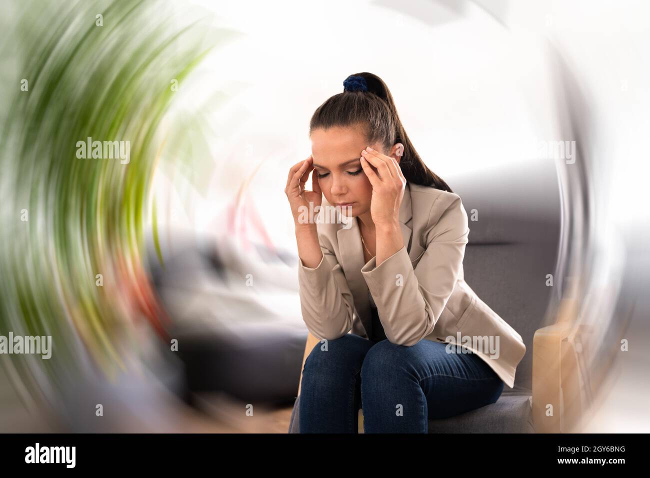 Vertigo Dizziness And BPPV Brain Pain Stroke Stock Photo - Alamy