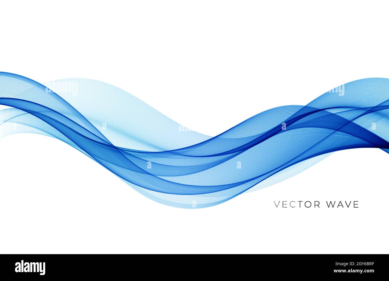 Vector abstract colorful flowing wave lines isolated on white ...