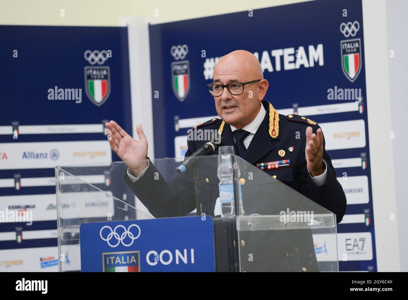 ROME: CONI ceremonies hall, Roma, Italy, October 06, 2021, Francesco ...