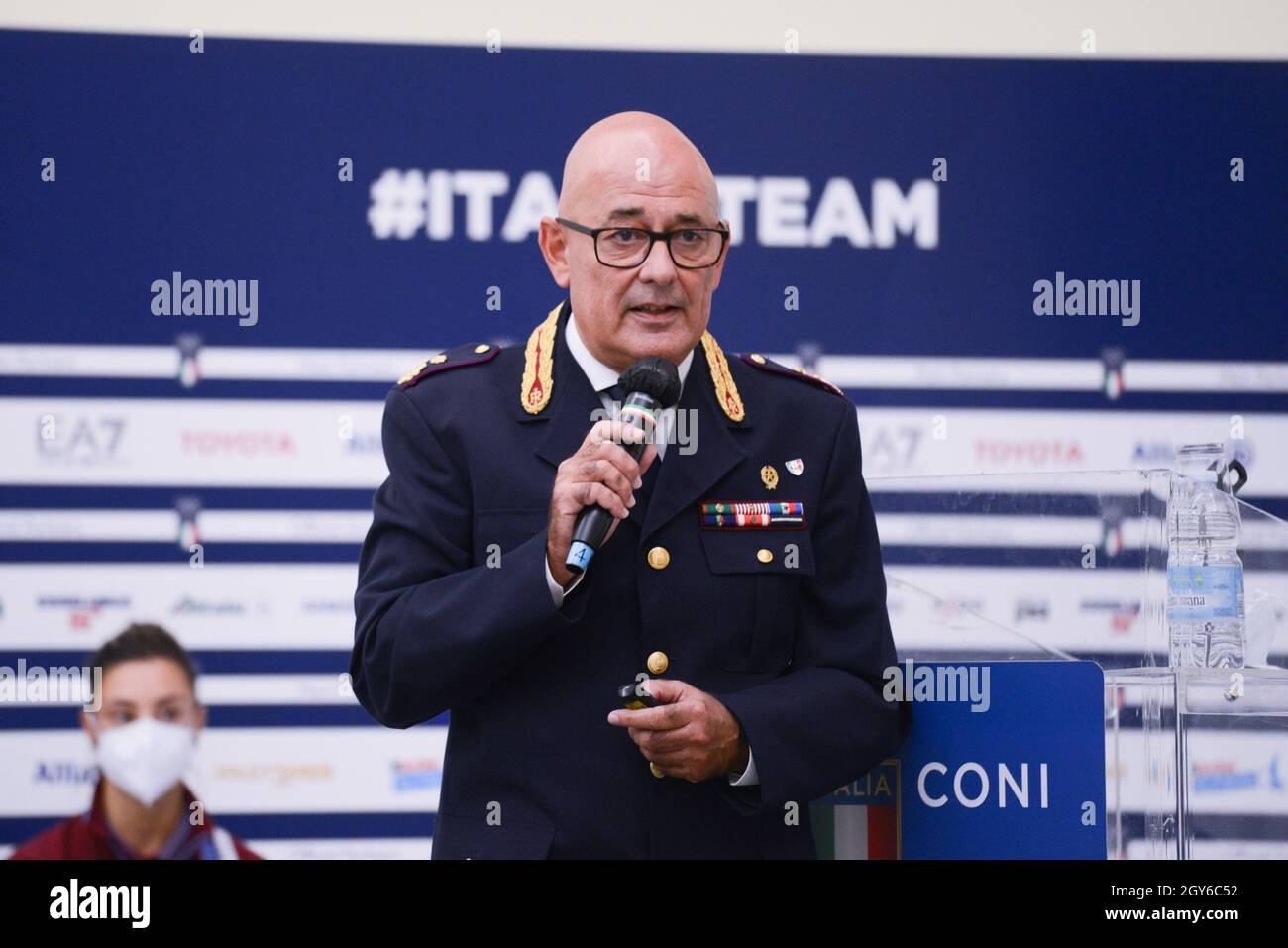 ROME: CONI ceremonies hall, Roma, Italy, October 06, 2021, Francesco ...