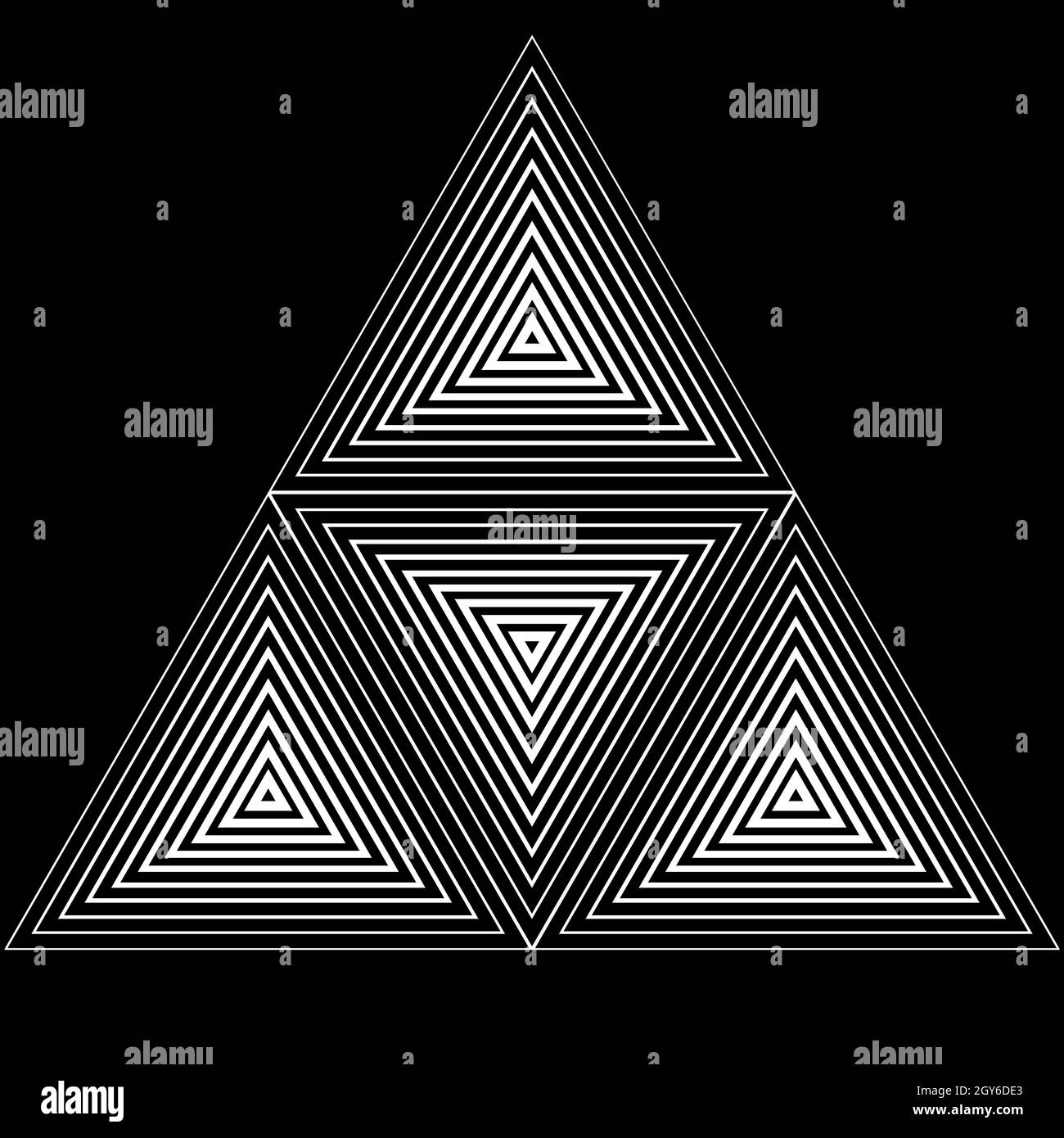 The black and white abstract multiple triangle Stock Photo - Alamy