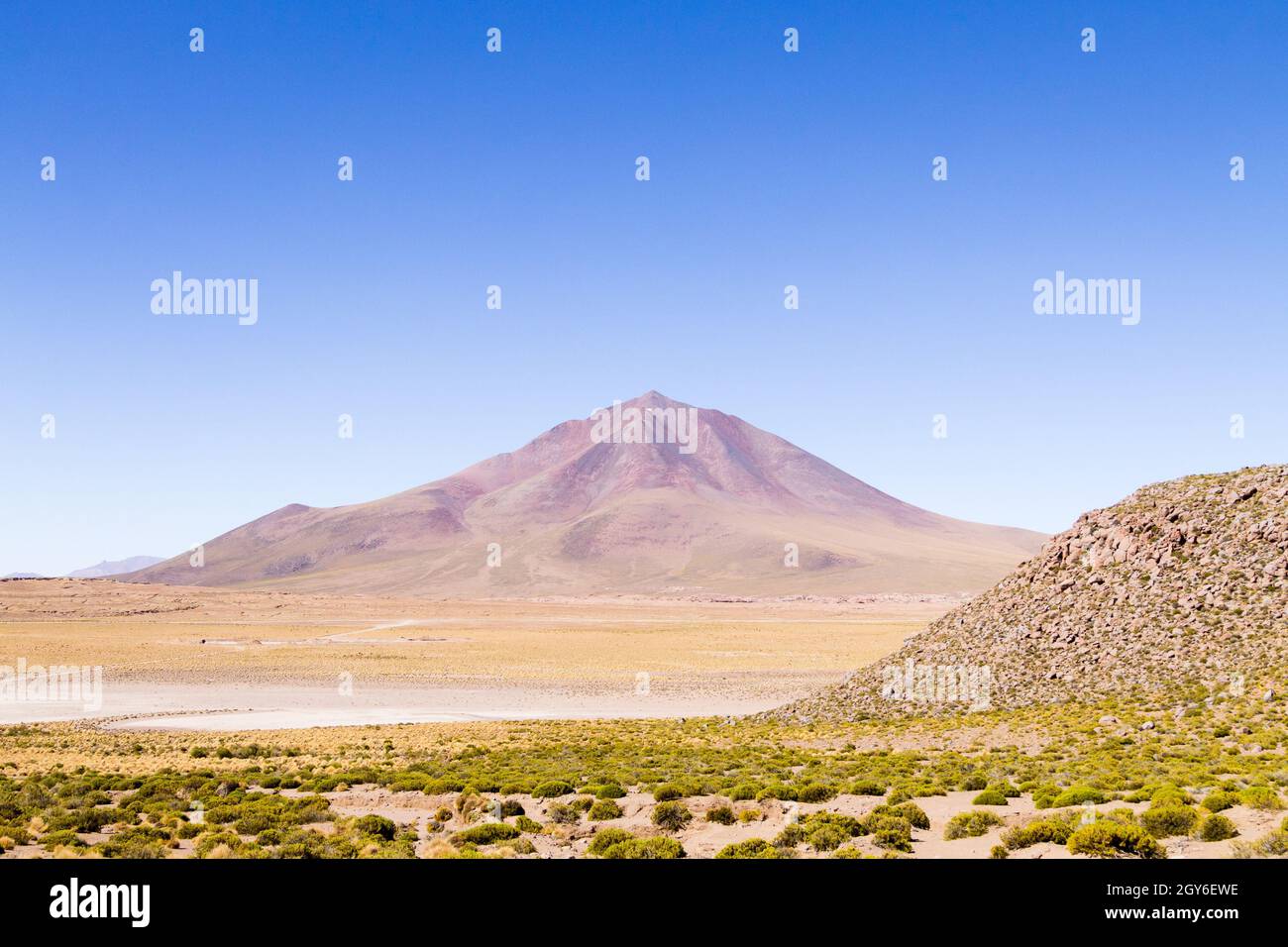 Bolivian mountains landscape,Bolivia.Andean plateau view.Volcano view ...