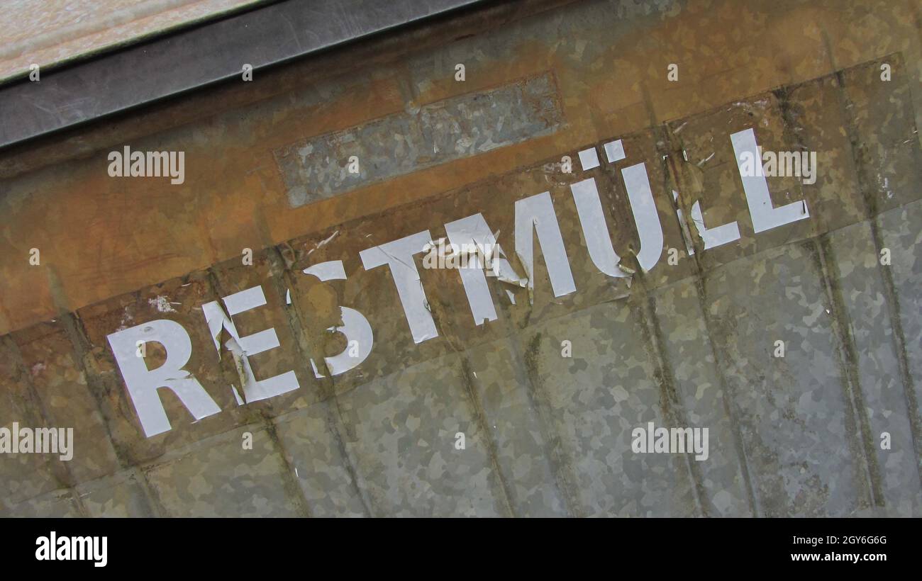 Residual recycling hi-res stock photography and images - Alamy