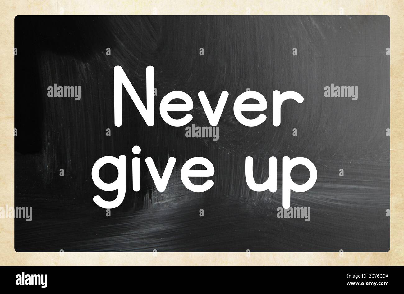 never give up concept Stock Photo - Alamy