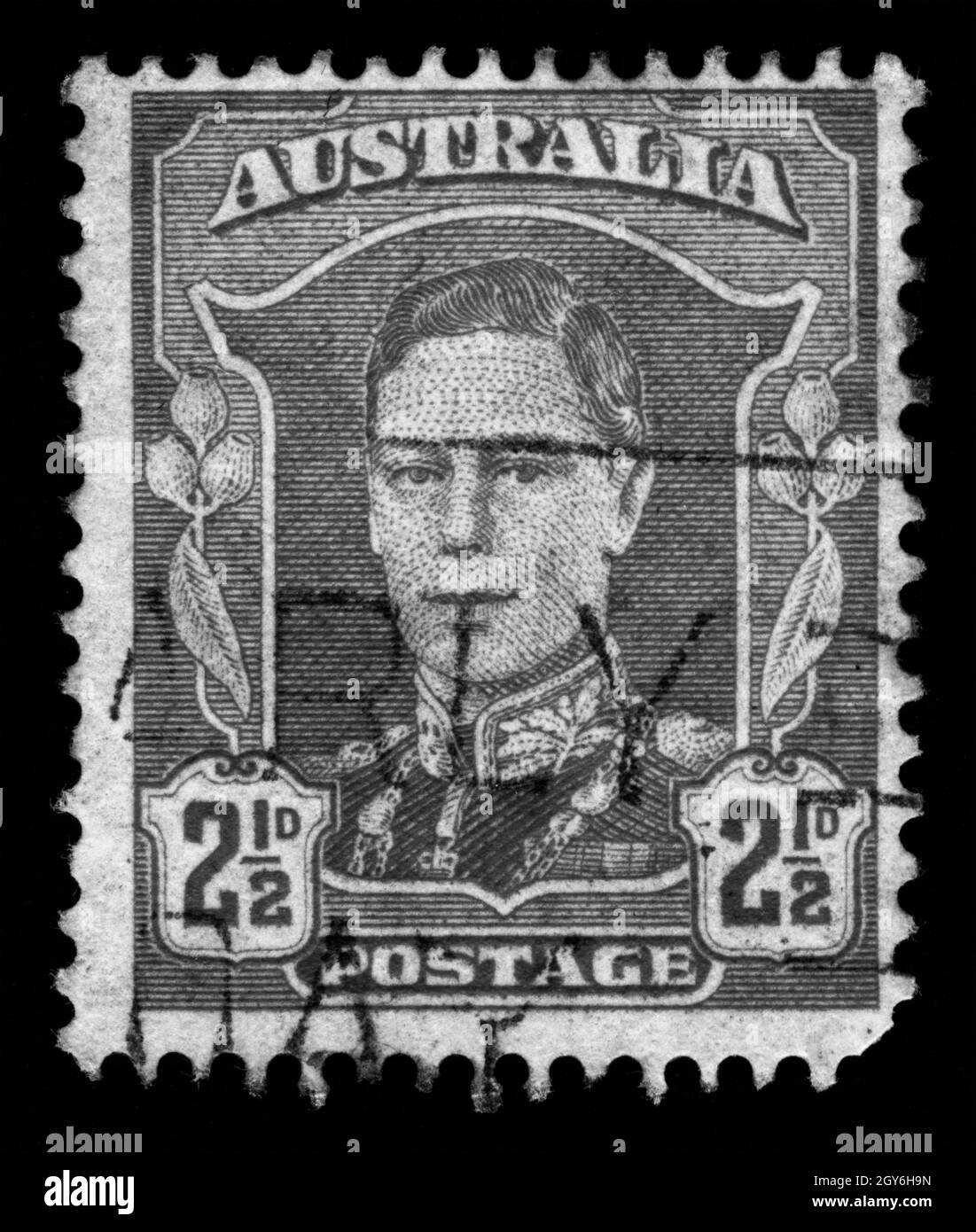 Old australia stamp Black and White Stock Photos & Images - Alamy