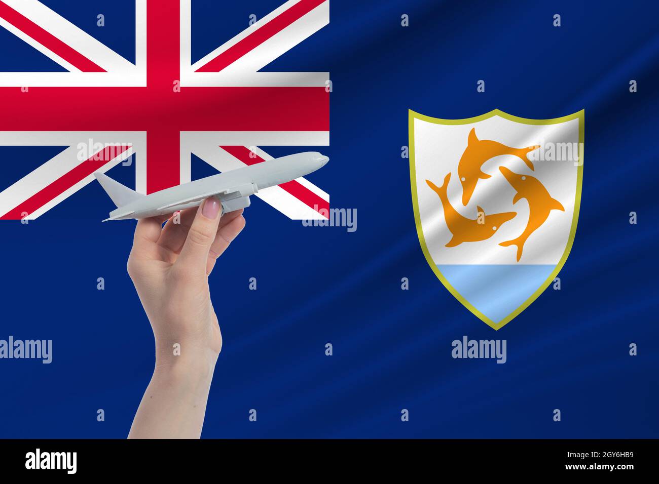 National flag of anguilla hi-res stock photography and images - Alamy