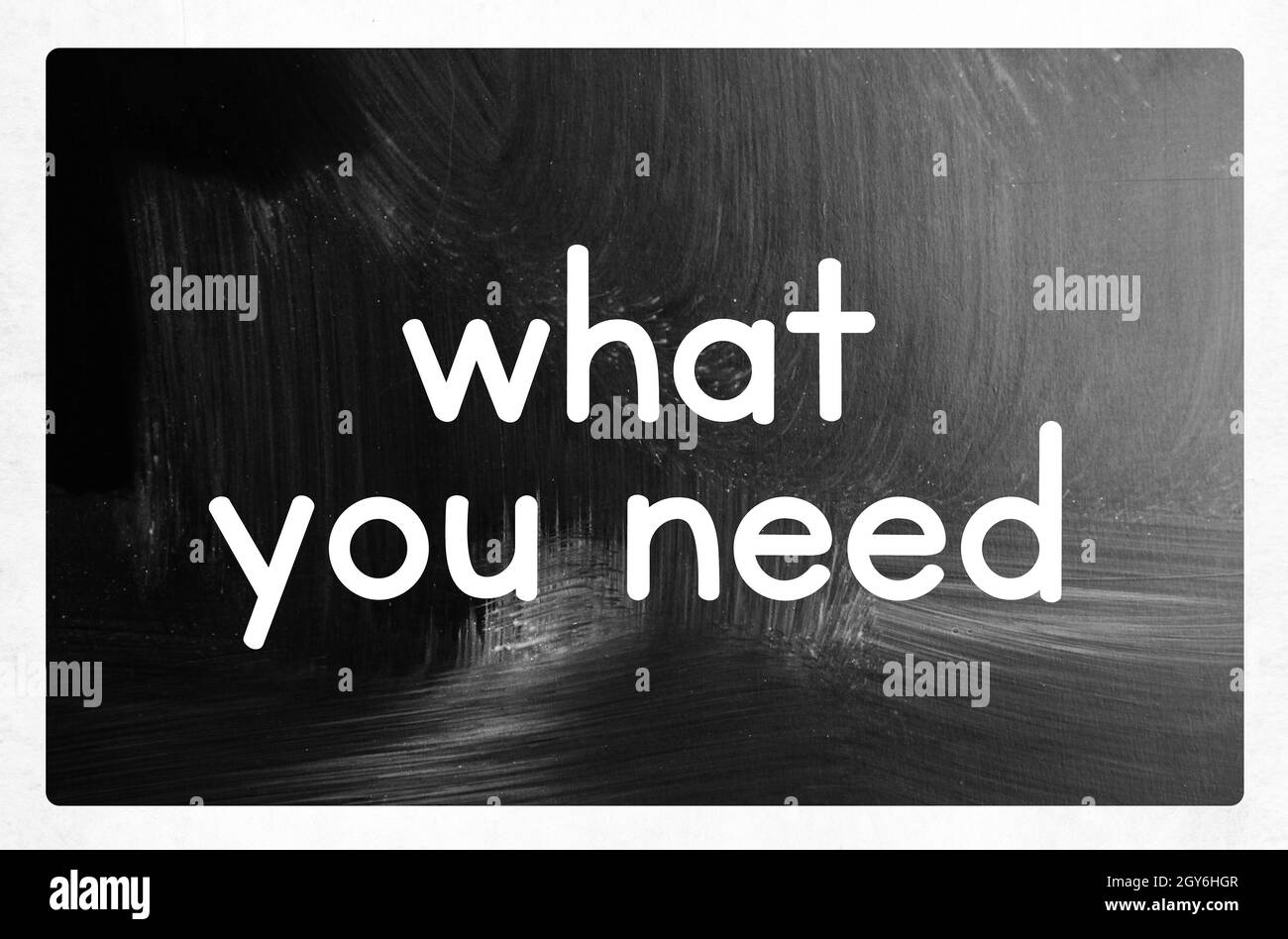 what you need concept Stock Photo - Alamy
