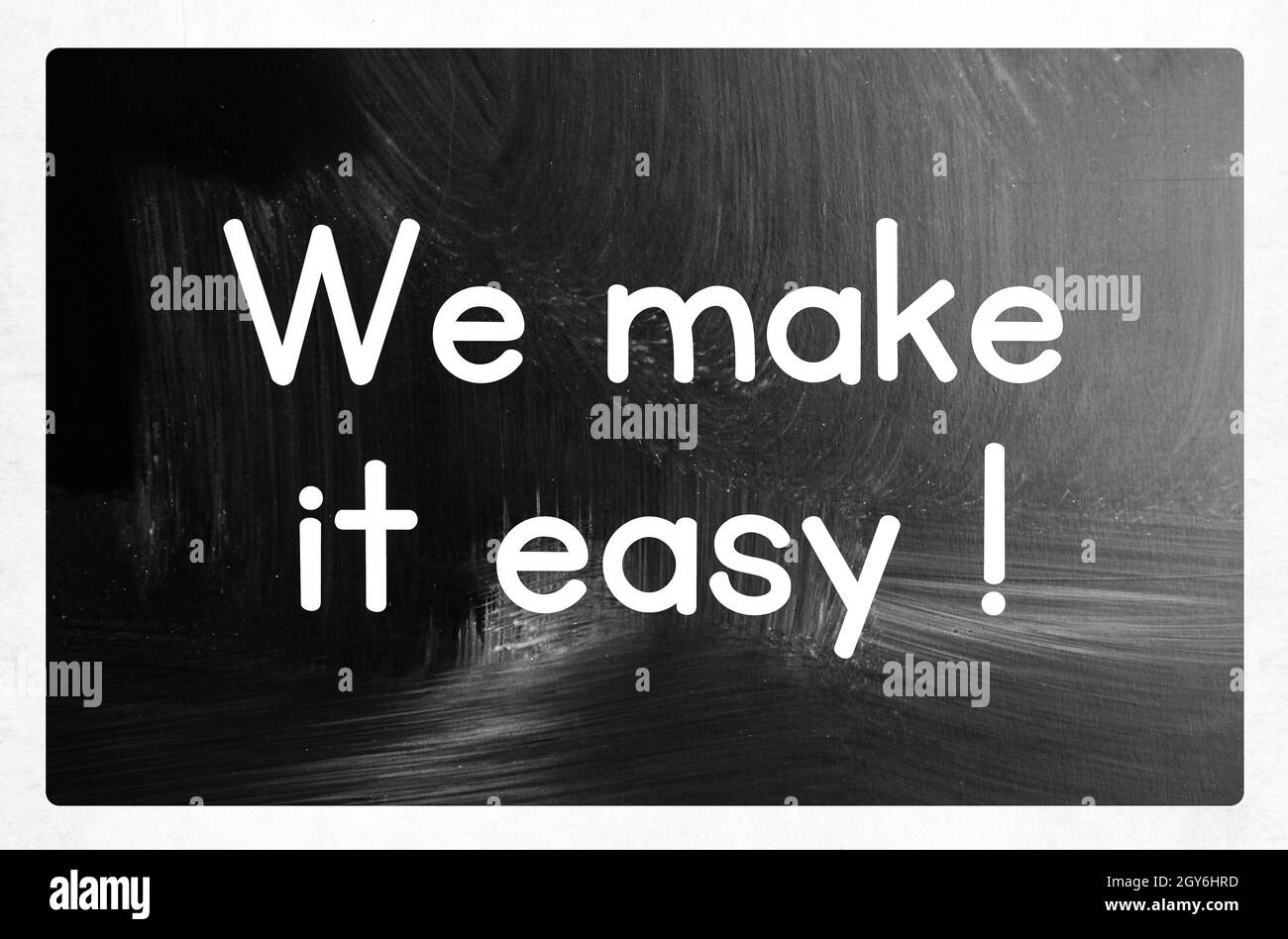 we make it easy concept Stock Photo - Alamy