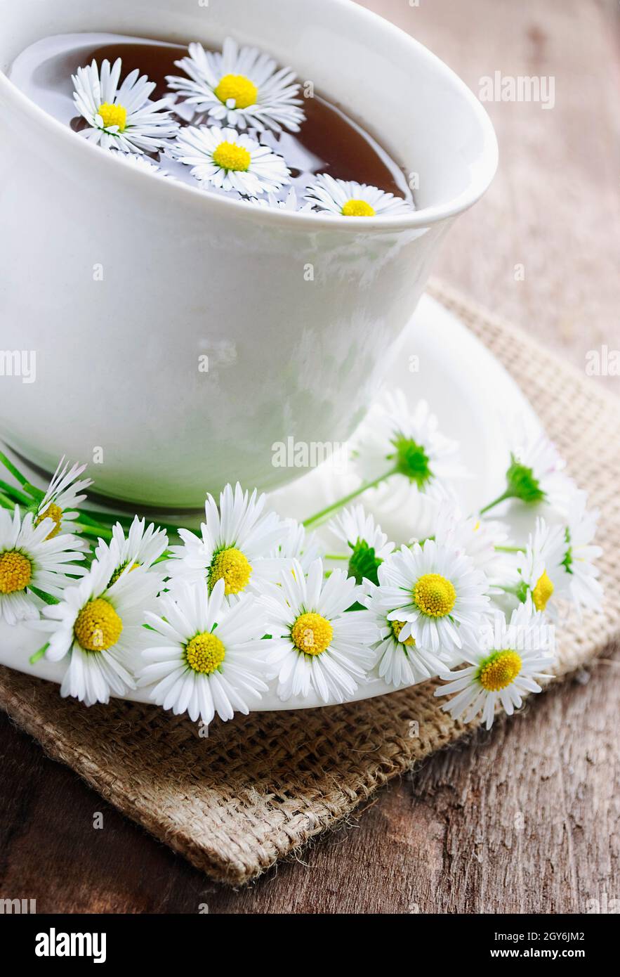 healthy lifestyle concept. Pure natural tea on wooden plank Stock Photo ...