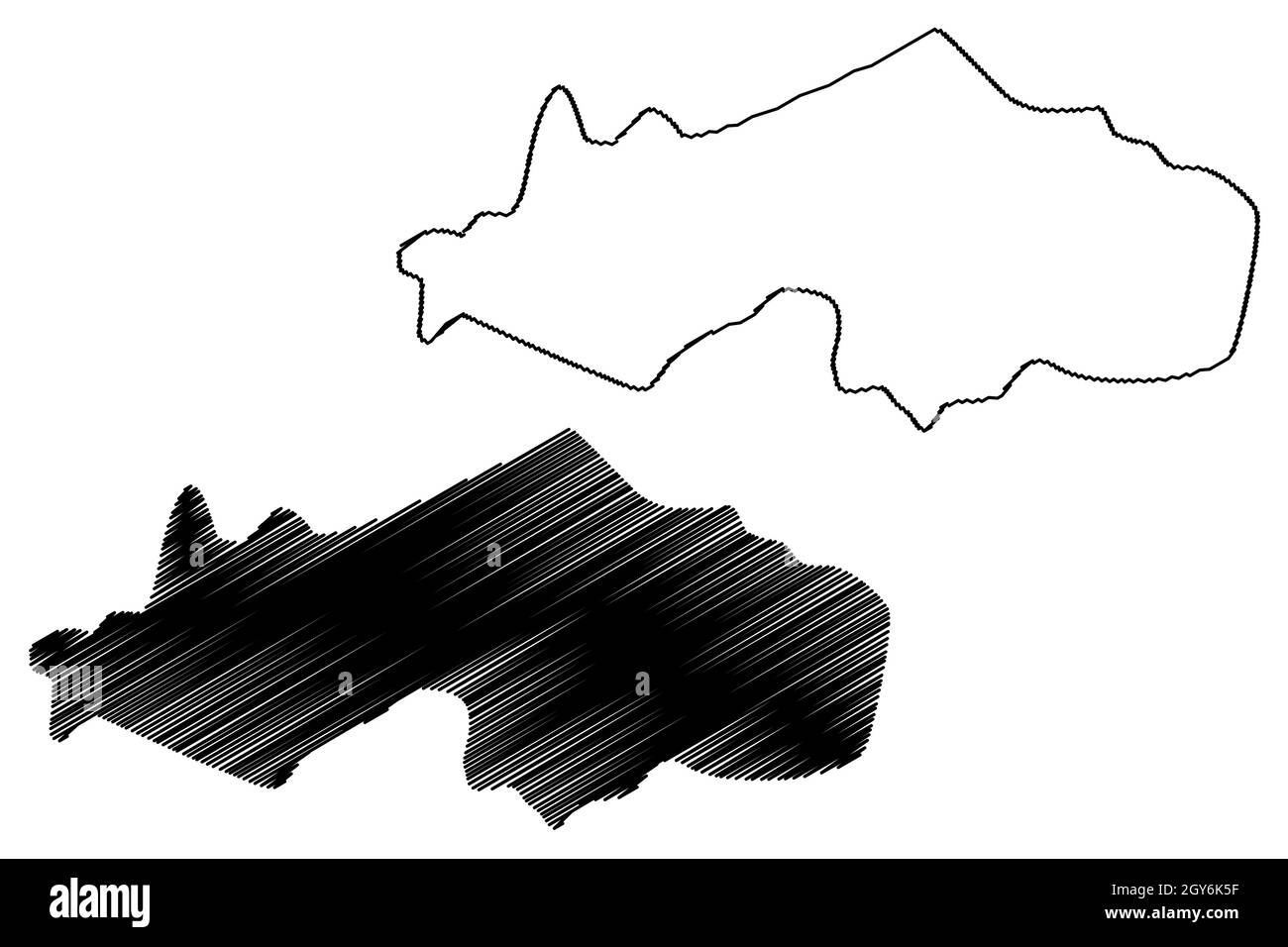 Kamrup Metropolitan district (Assam State, Republic of India) map ...