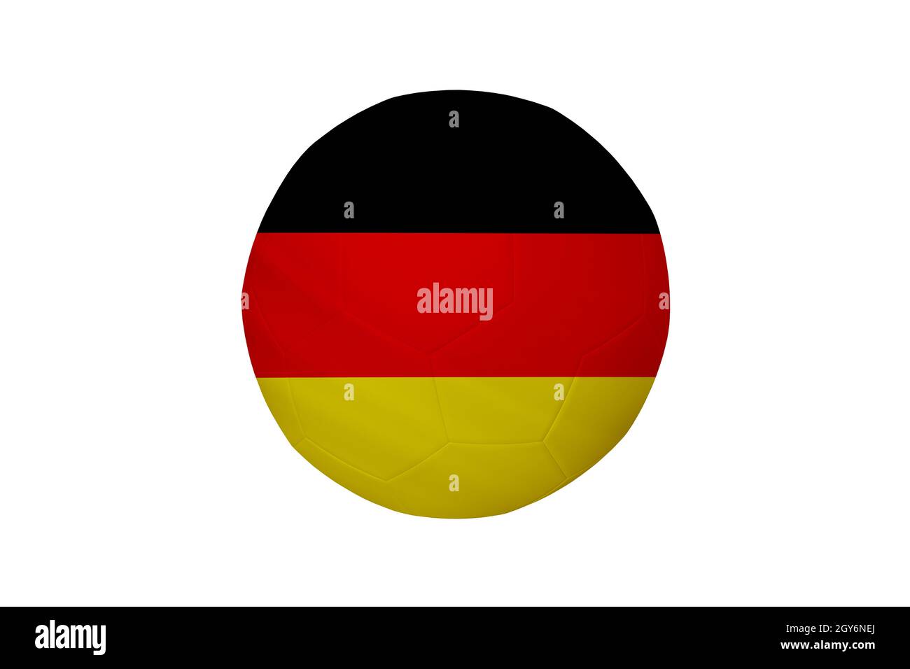 Football in the colors of the Germany flag isolated on white background ...