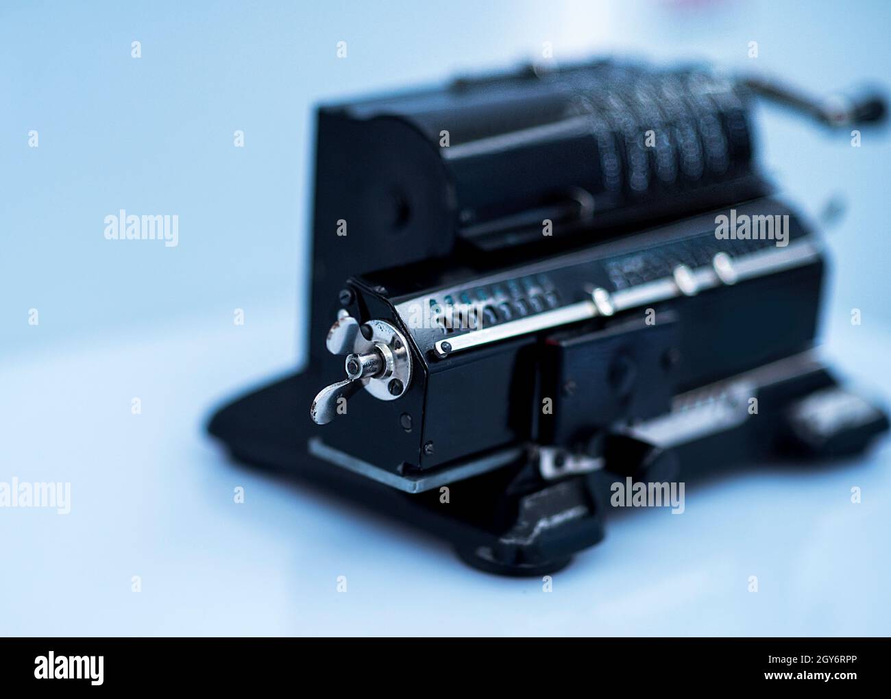 arithmometer, old retro computer for mathematical calculations Stock ...