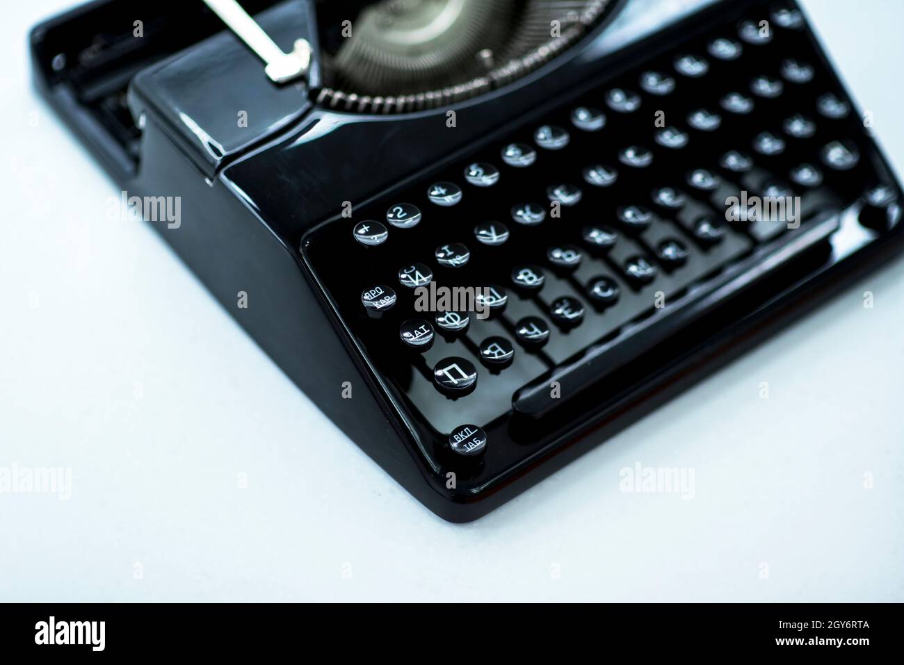 closeup of classic black typewriter, writing concept Stock Photo - Alamy
