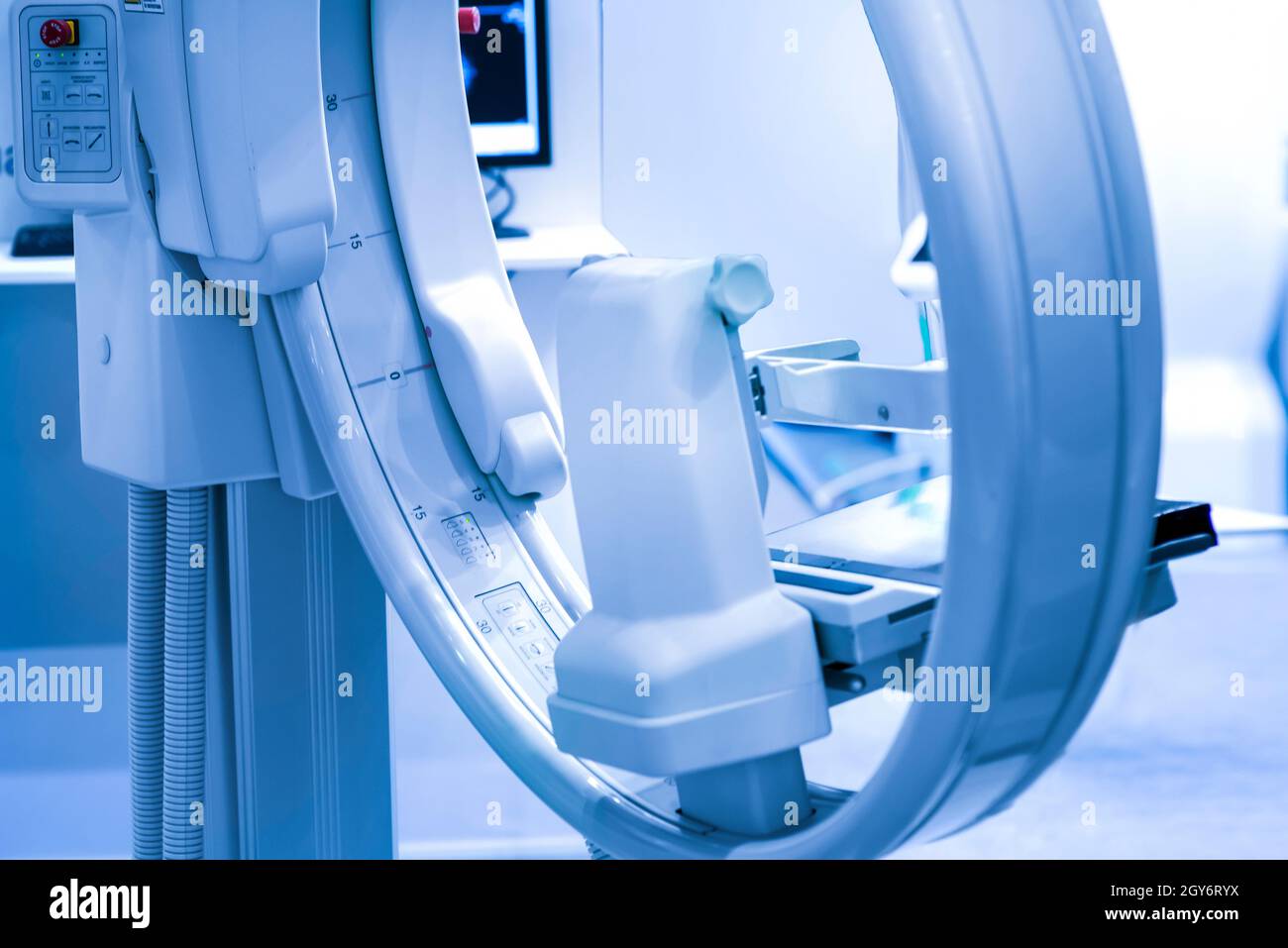 Computed tomography or computed axial tomography scan machine in ...