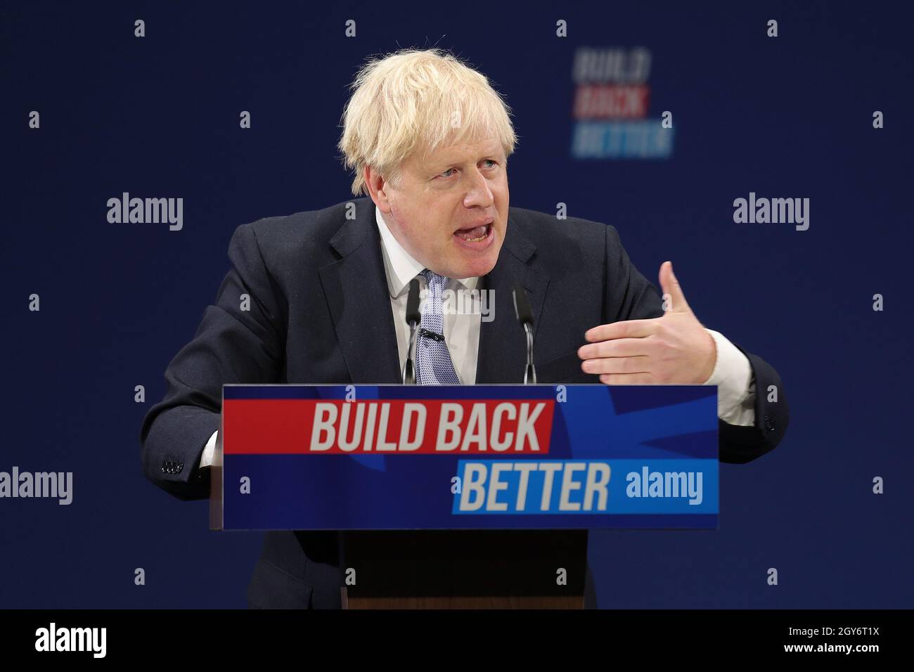 Boris johnson party conference 2021 hi-res stock photography and images ...