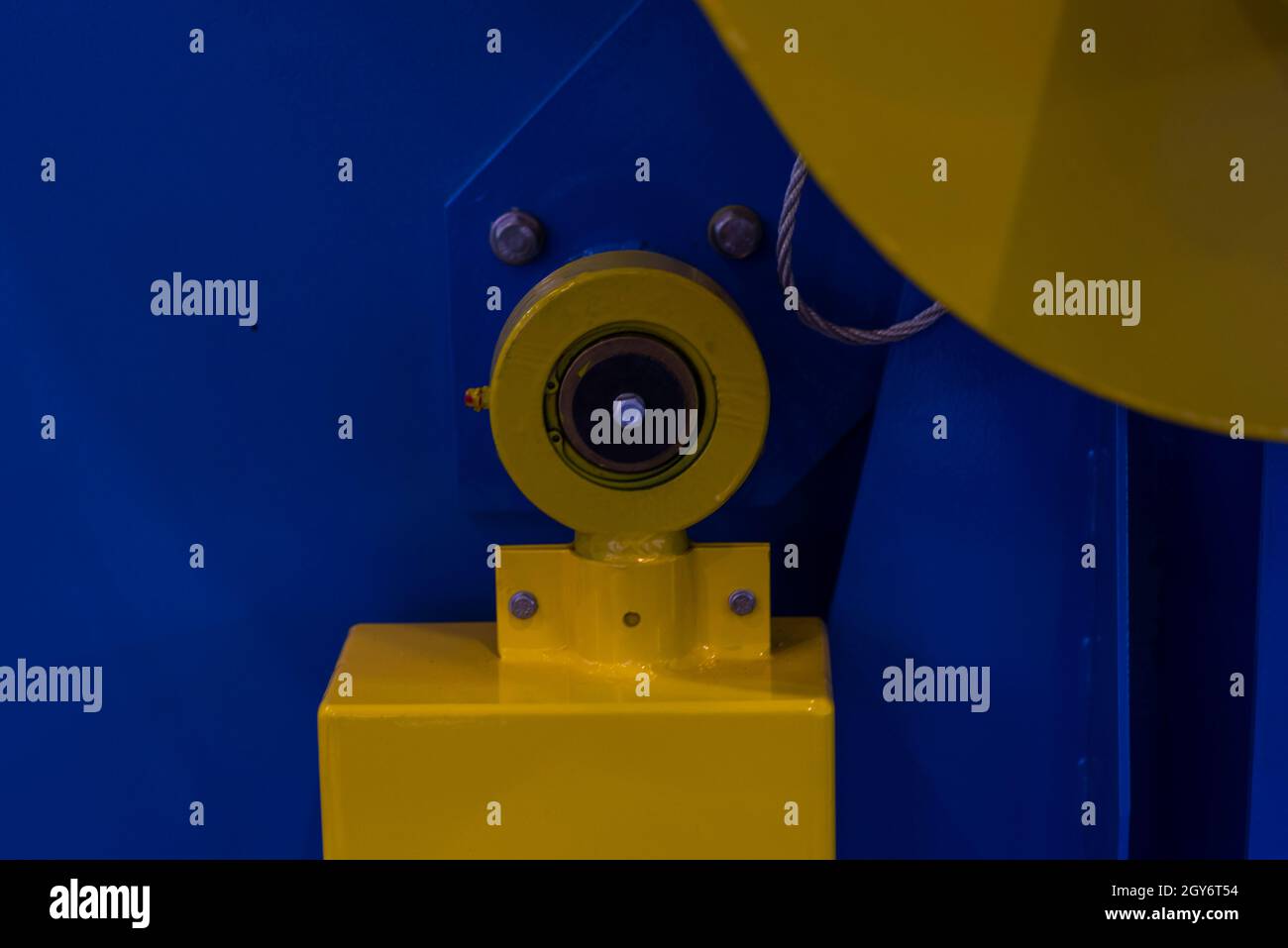 Operator machining automotive part by turning machine Stock Photo - Alamy