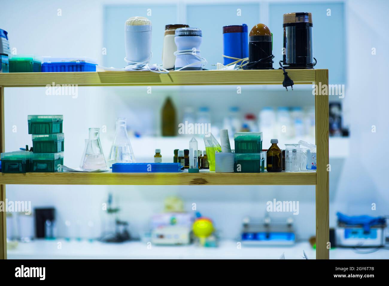 image of modern laboratory for pharmacy or chimical background usage ...