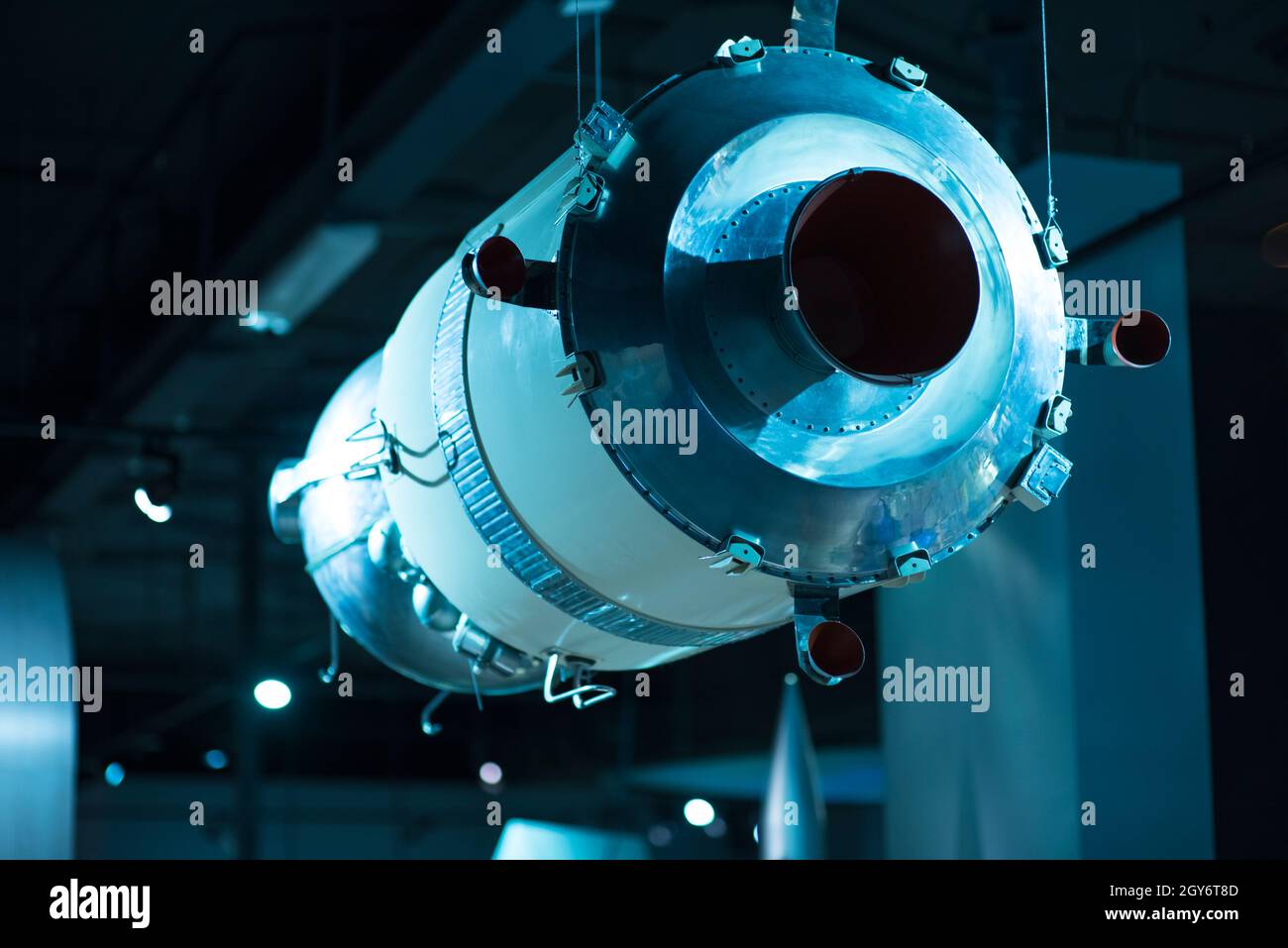 Space rocket at the poligon. Russian Cosmic programm Stock Photo - Alamy