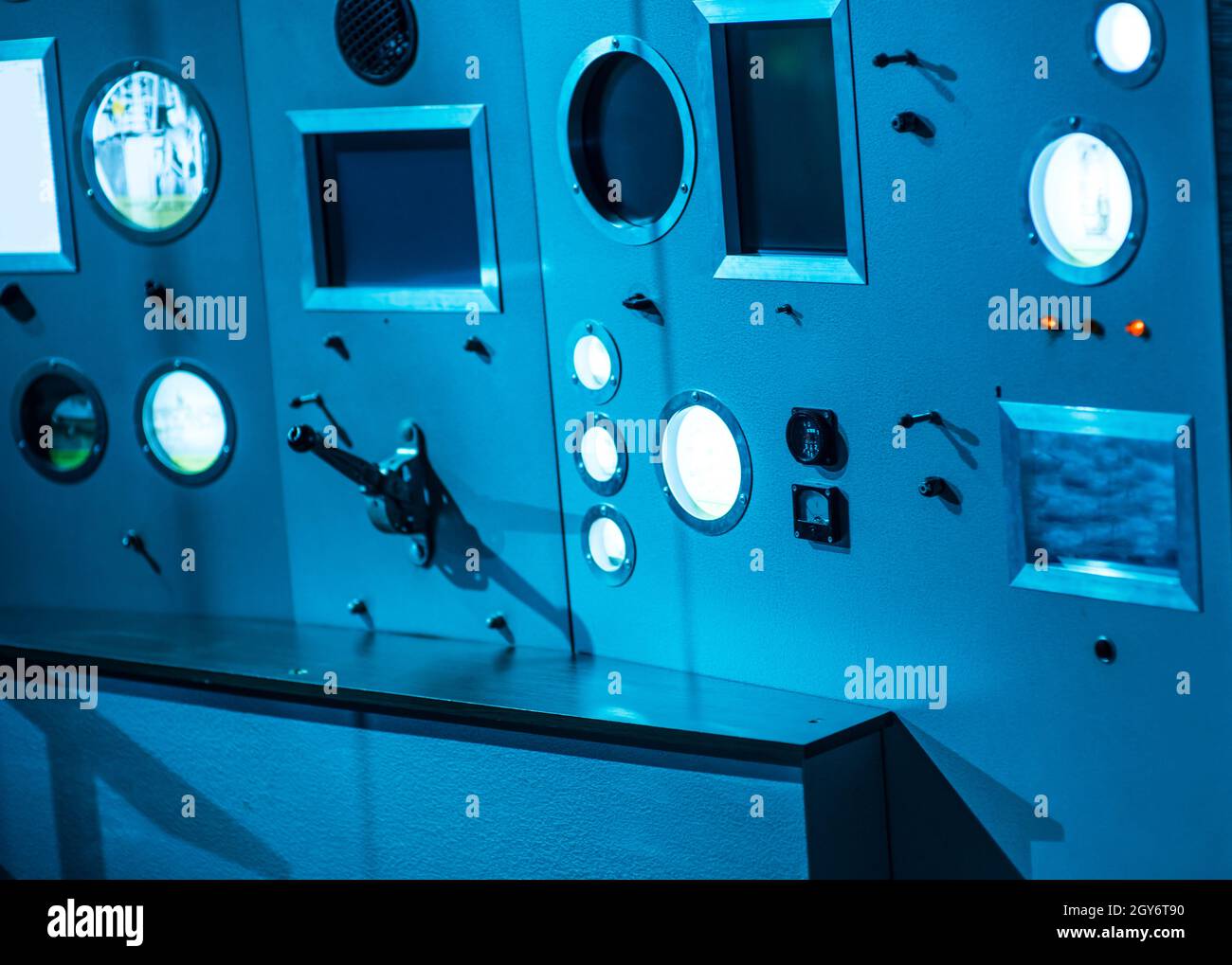 Space rocket lauch Control Center s one of two launch control and ...