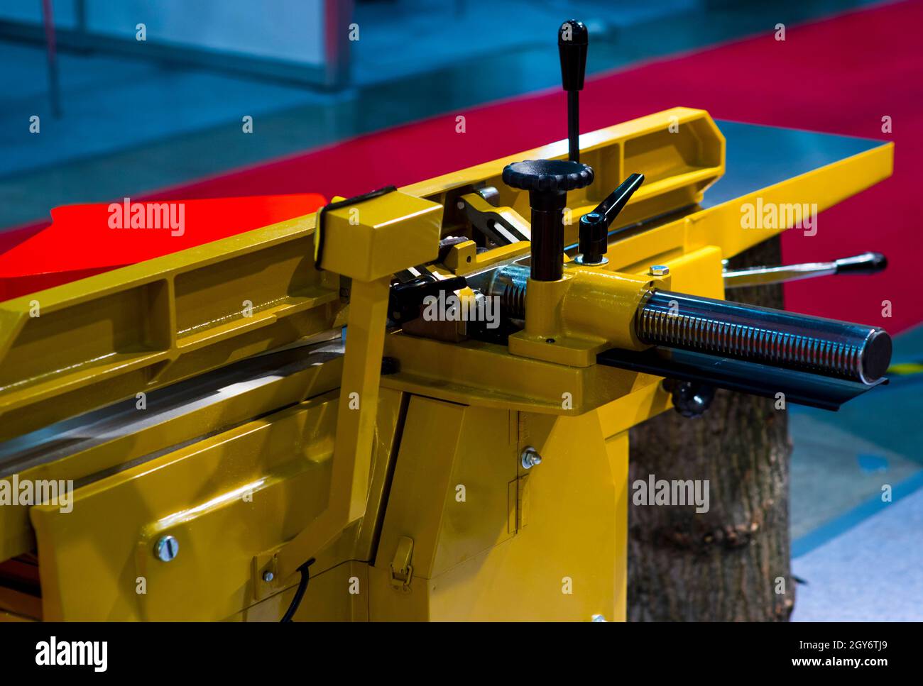 Woodworking shop. Machine tools, tools, devices for processing wood ...