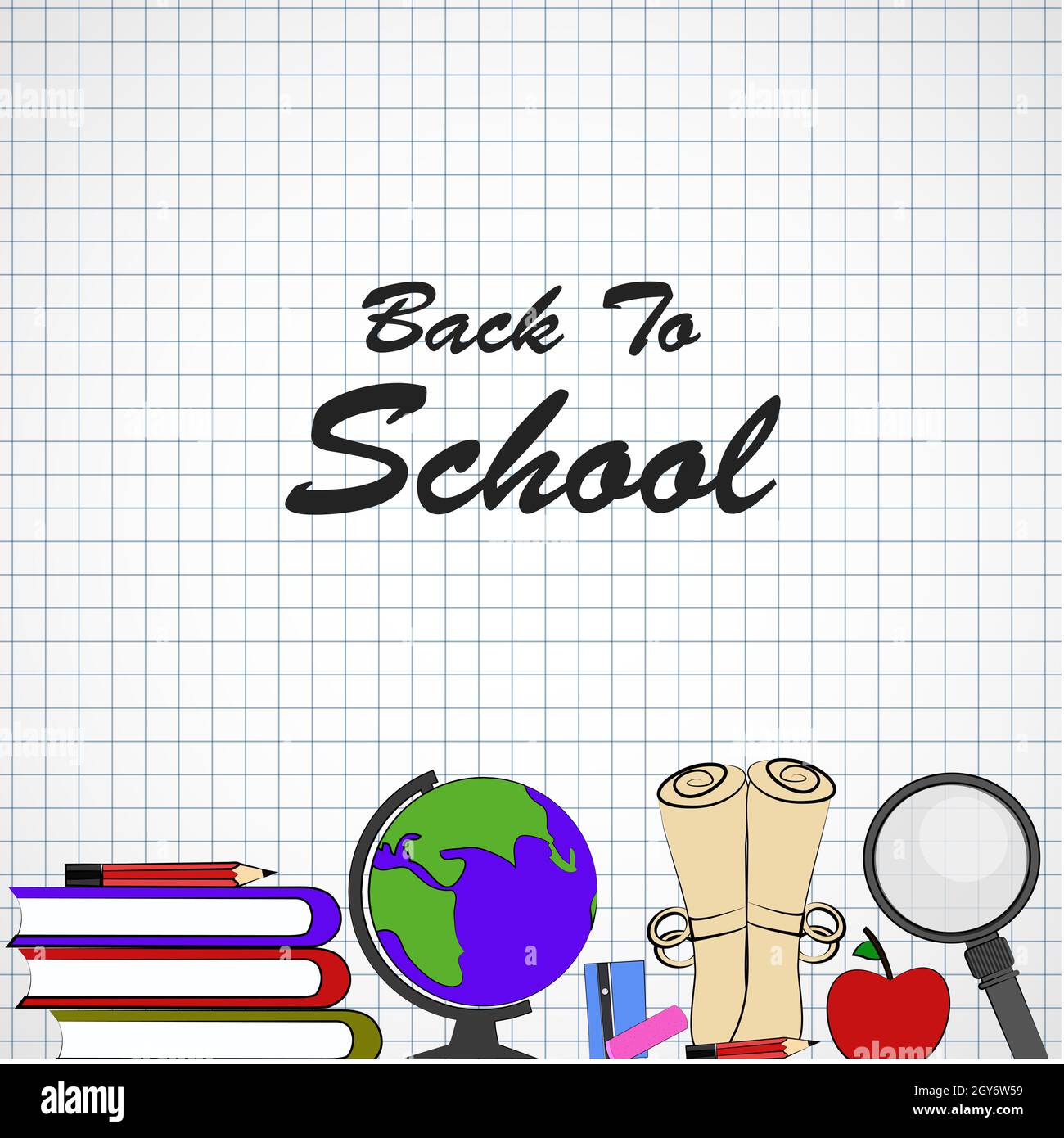 back to school background Stock Photo - Alamy