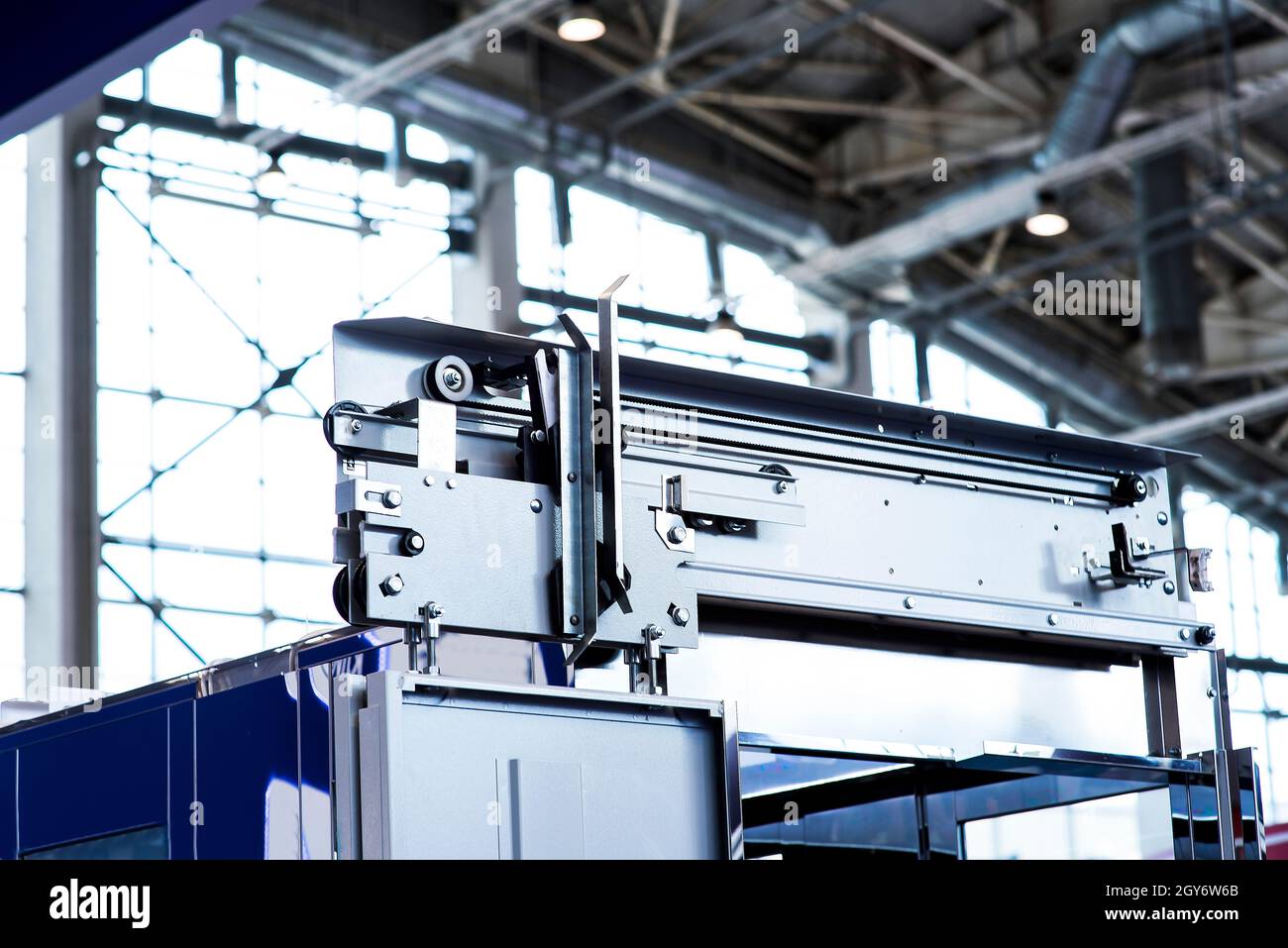 Elevator Installation, Lift Technician Installing a Modern Elevator ...