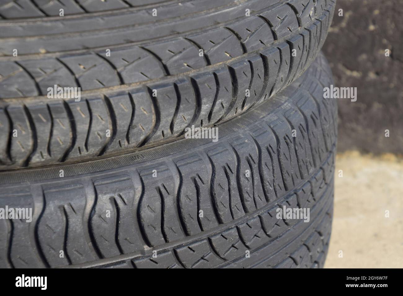 Automobile wheel. Rubber tires. Summer rubber set for the car. Wheel ...