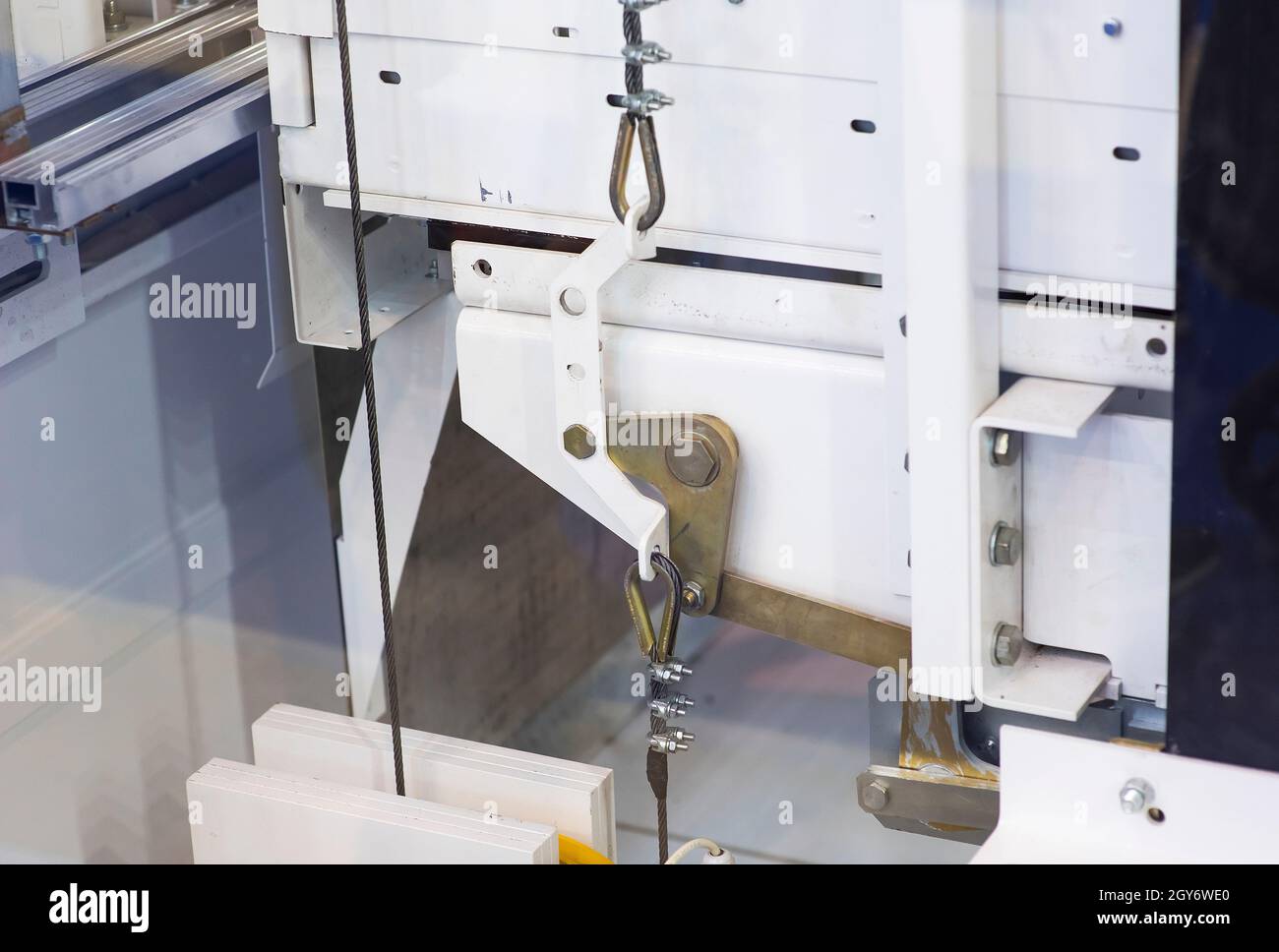 Elevator Installation, Lift Technician Installing a Modern Elevator ...