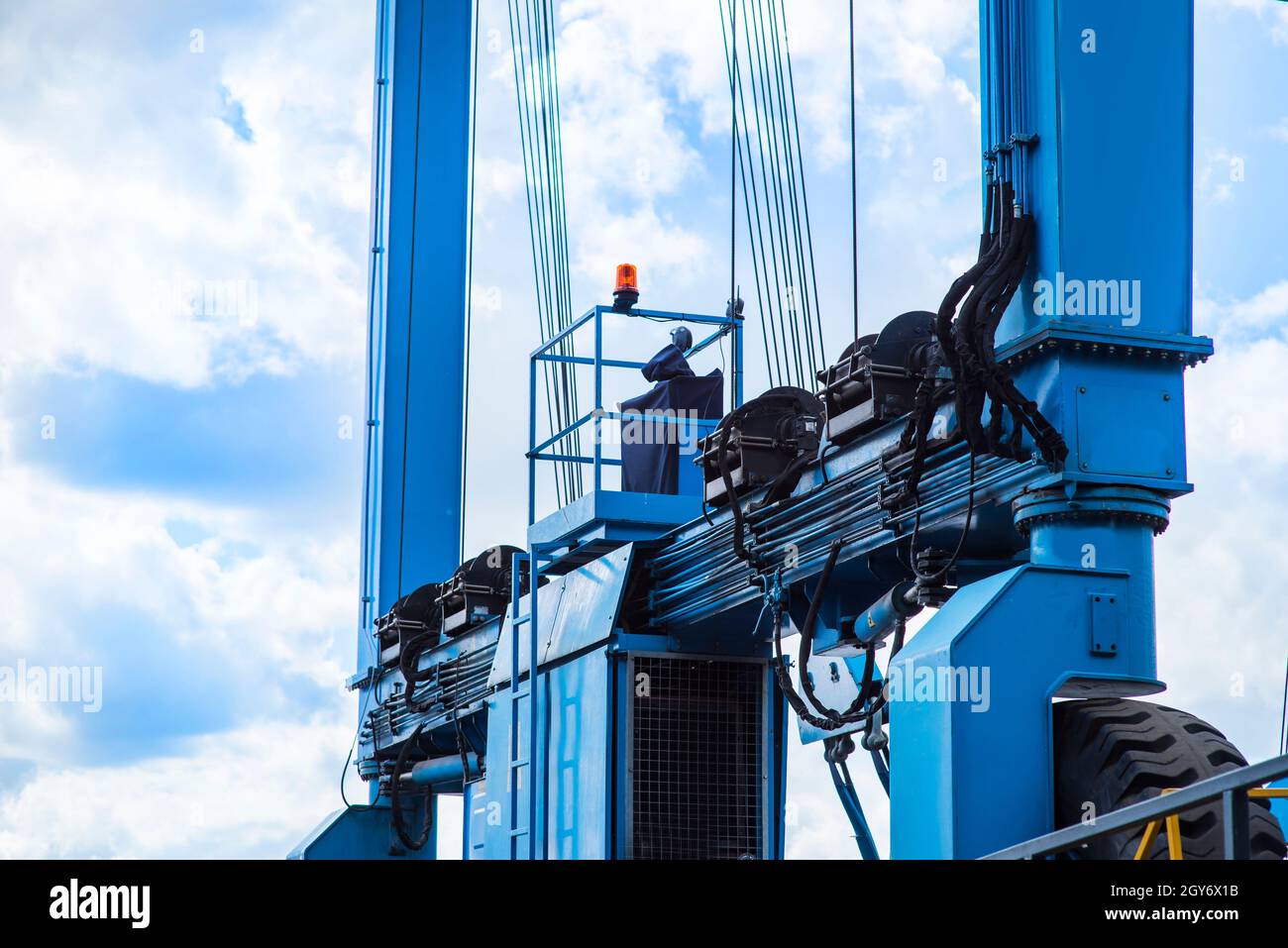 Yacht Service in the Yacht Marine Shipyard Stock Photo - Alamy