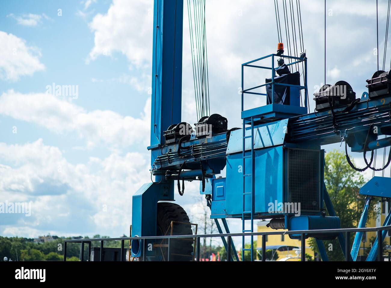 Yacht Service in the Yacht Marine Shipyard Stock Photo - Alamy