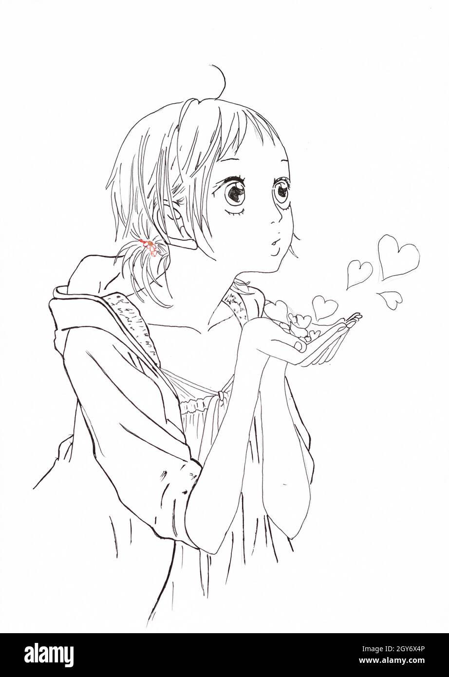 Japanese Anime Line Art