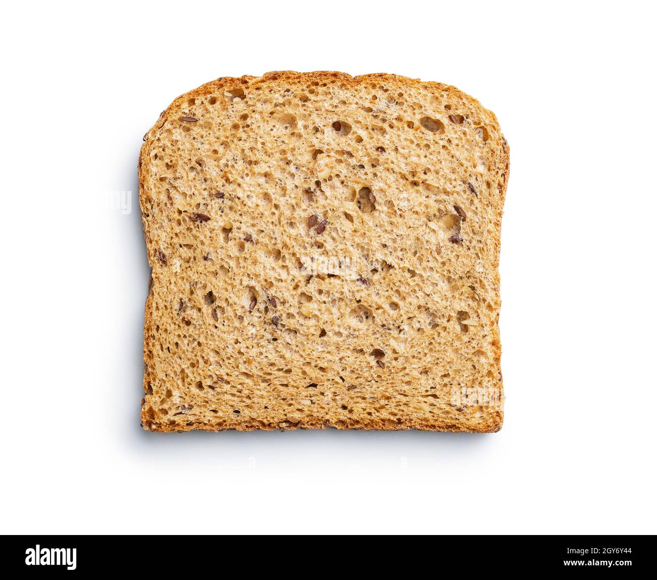 Sliced wholegrain bread isolated on white background Stock Photo - Alamy