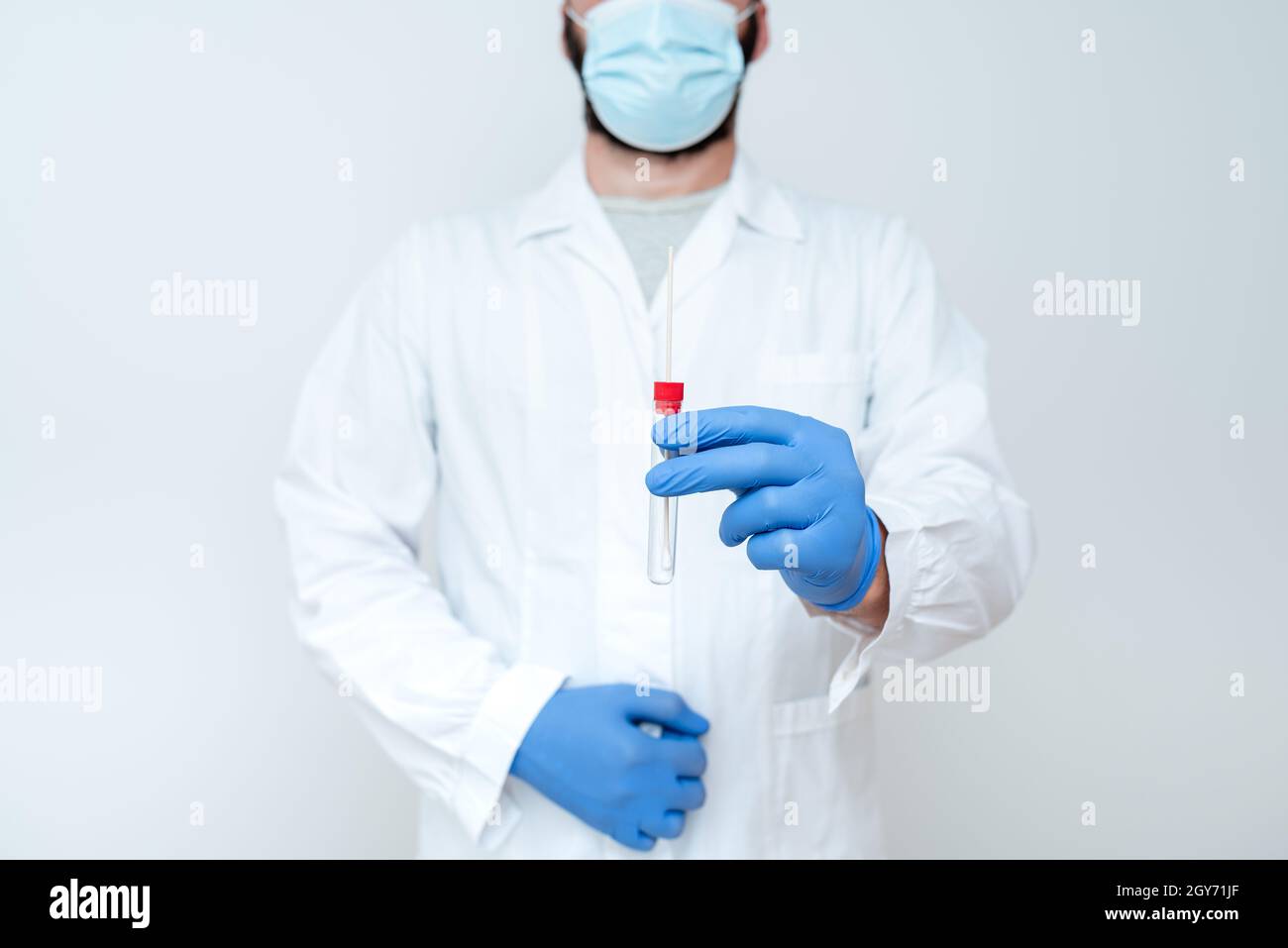 Doctor Explaining Laboratory Test Result, Nurse Gather Specimen For ...