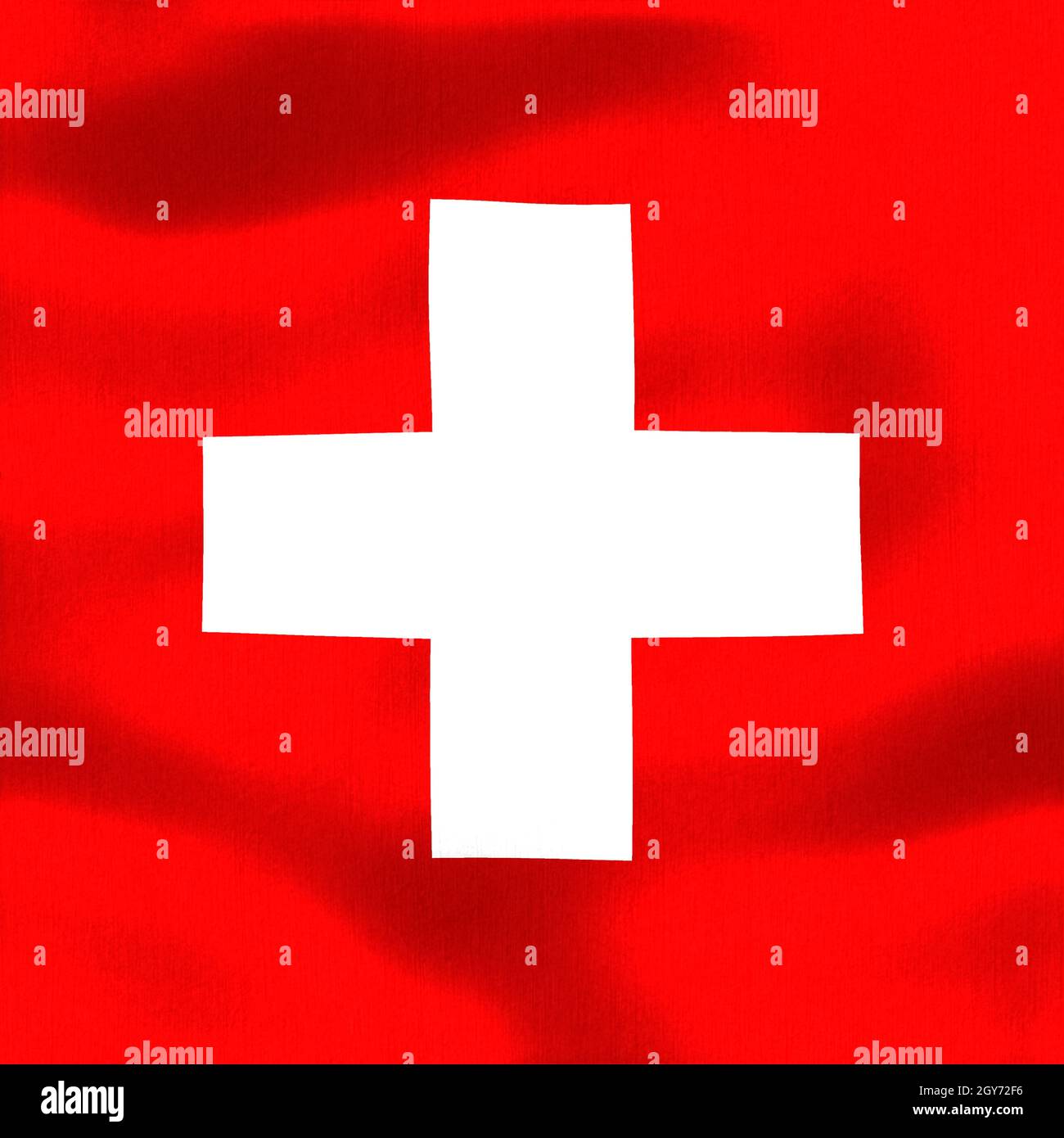 Realistic swiss flag hi-res stock photography and images - Alamy