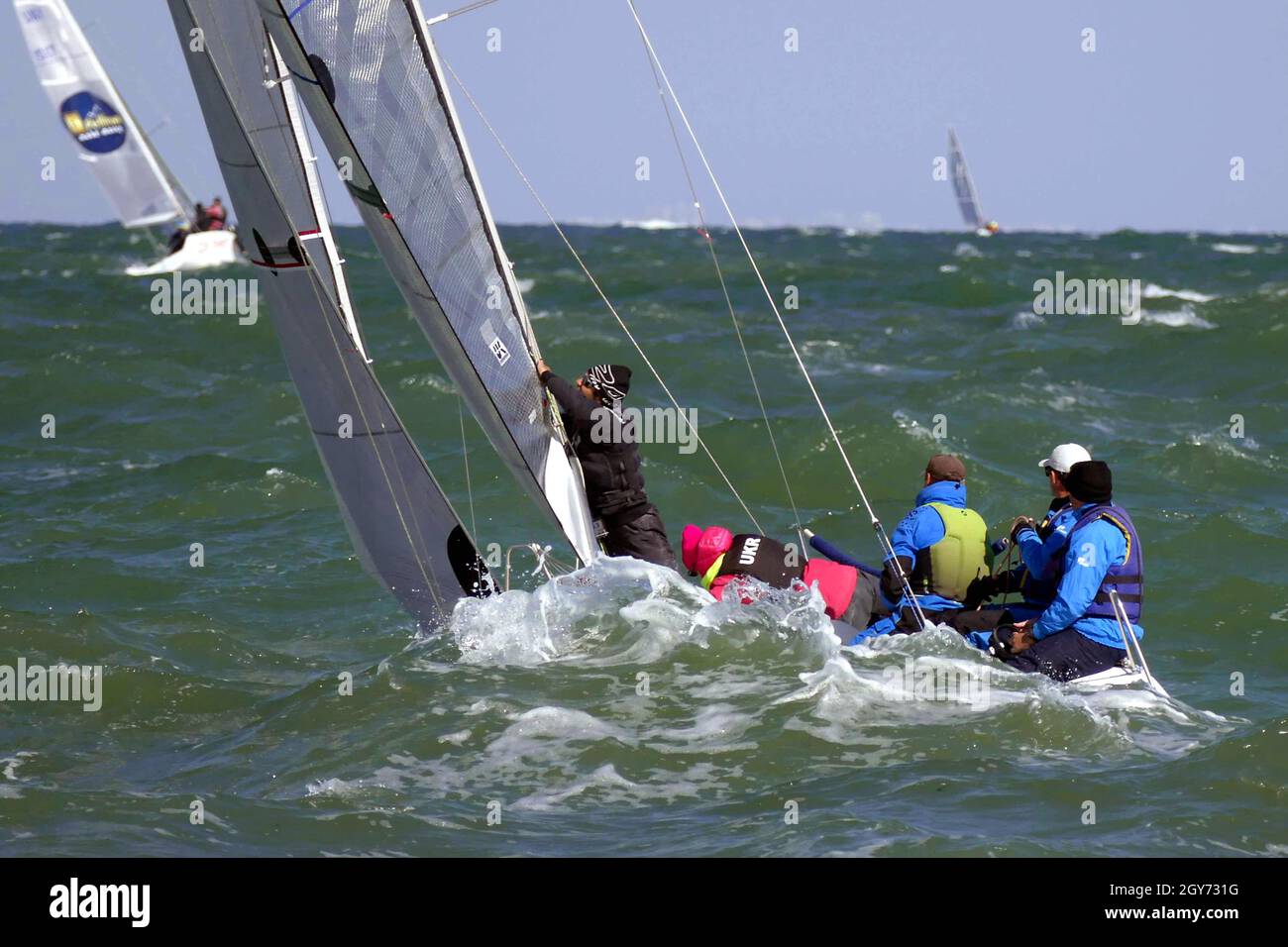 ODESA, UKRAINE - OCTOBER 06, 2021 - Participants compete during the ...