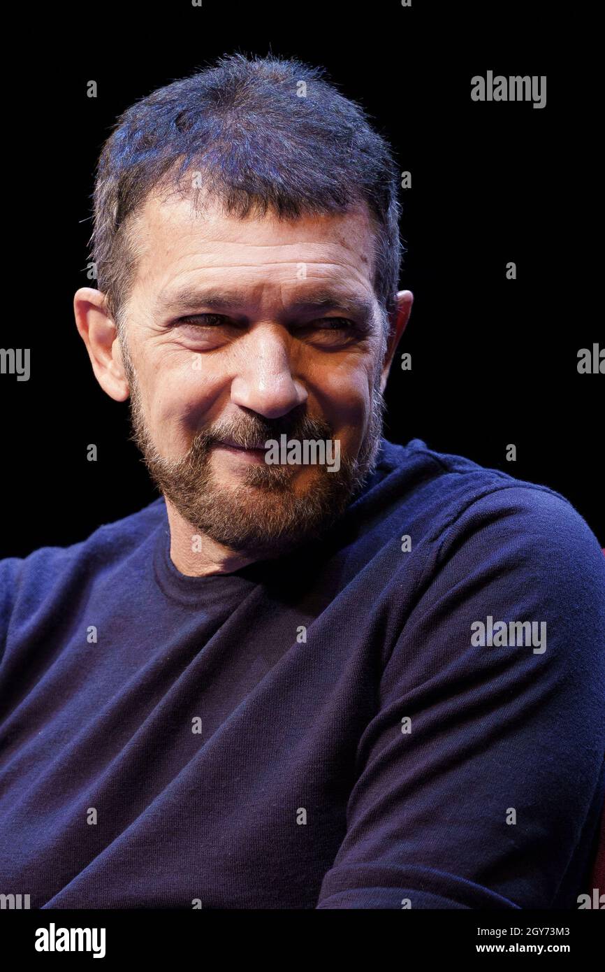 Madrid, Spain. 07th Oct, 2021. Actor Antonio Banderas presents 'A ...